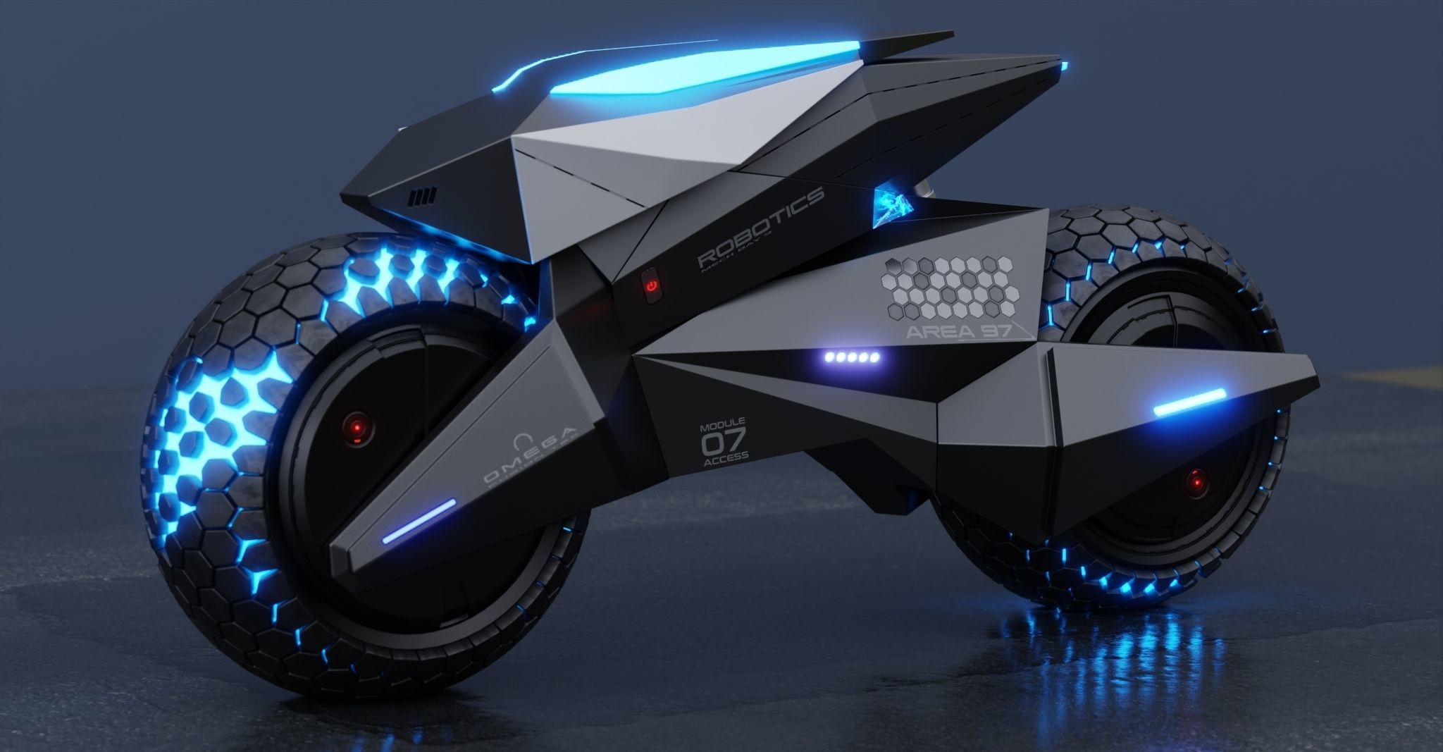 Robot Motorcycle 3D model | CGTrader