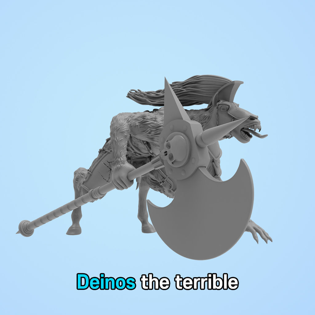 Deinos the terrible and Diorama Pack 3D model 3D printable | CGTrader