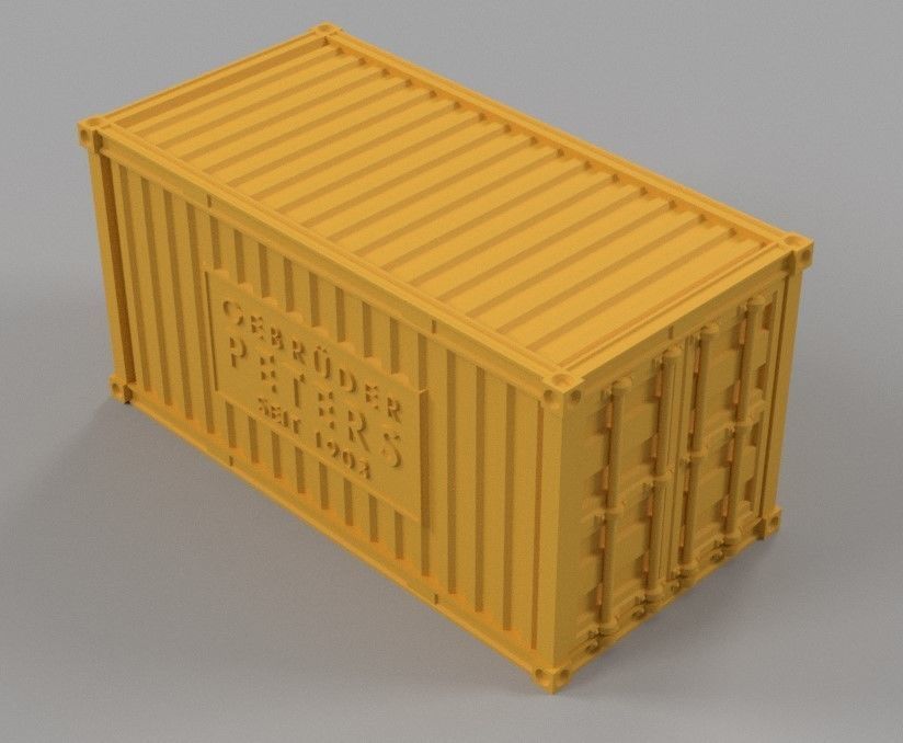 6 Designs Shipping Container 3D model 3D printable | CGTrader