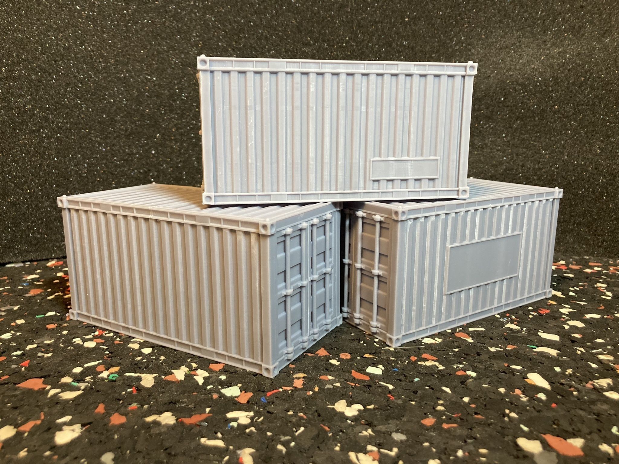 6 Designs Shipping Container 3D model 3D printable | CGTrader
