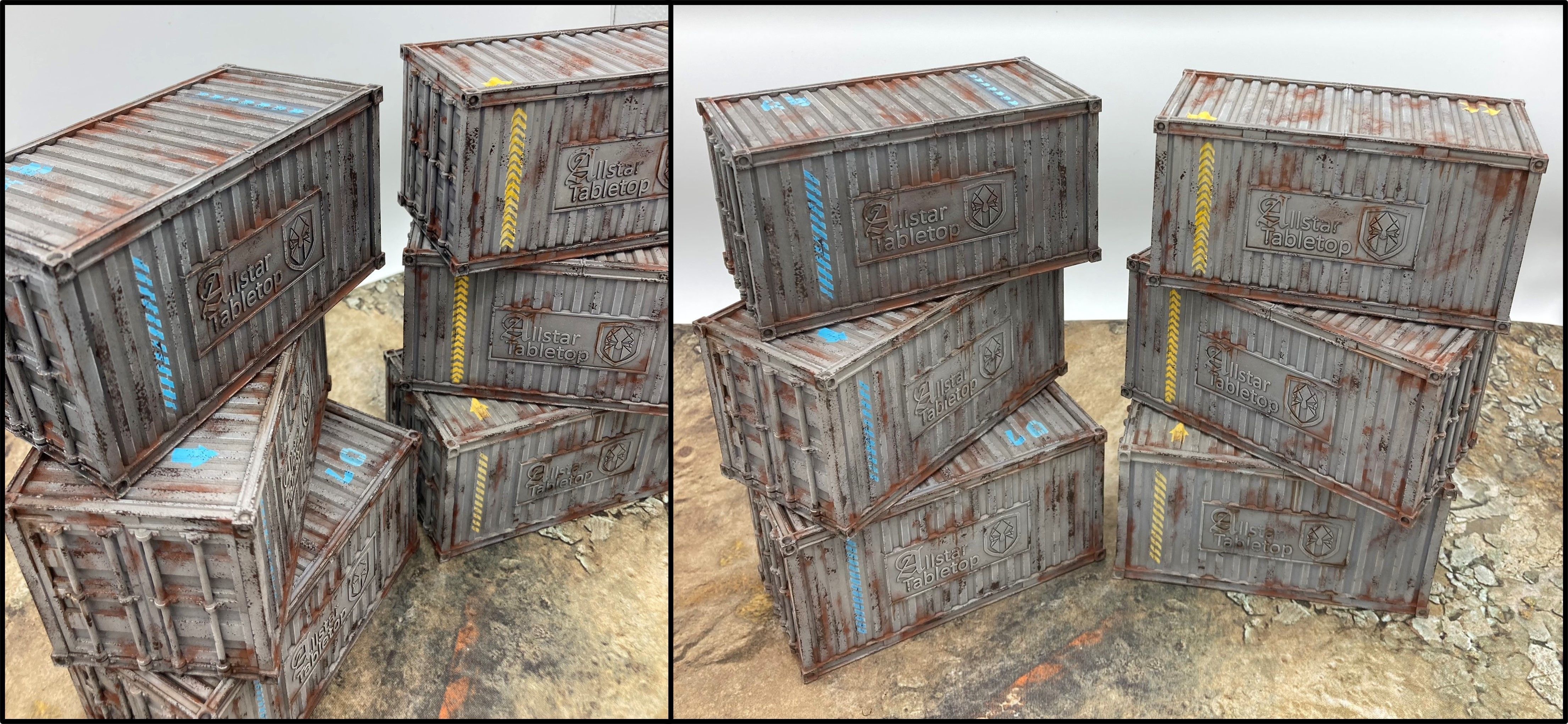 6 Designs Shipping Container 3D model 3D printable | CGTrader