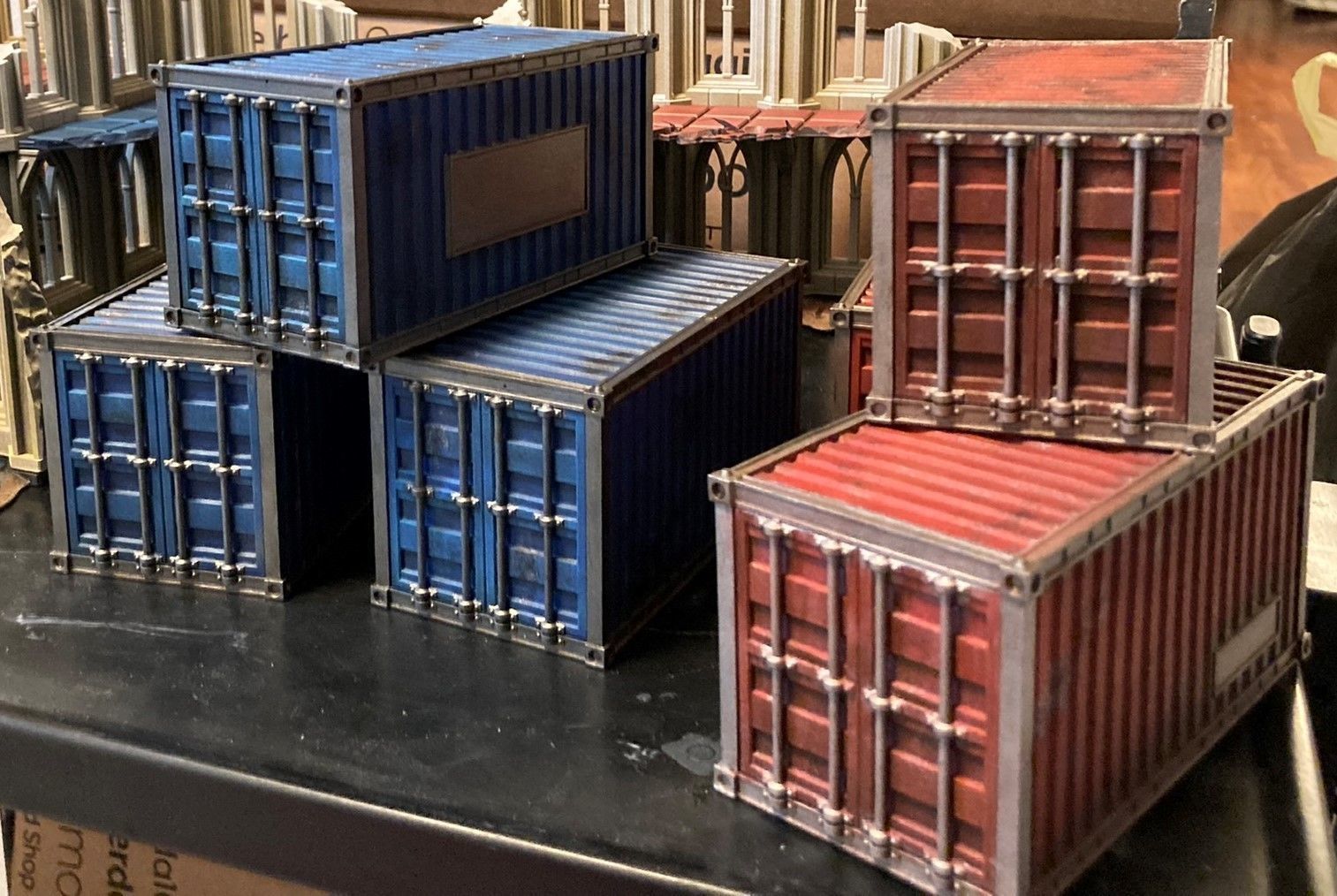6 Designs Shipping Container 3D model 3D printable | CGTrader
