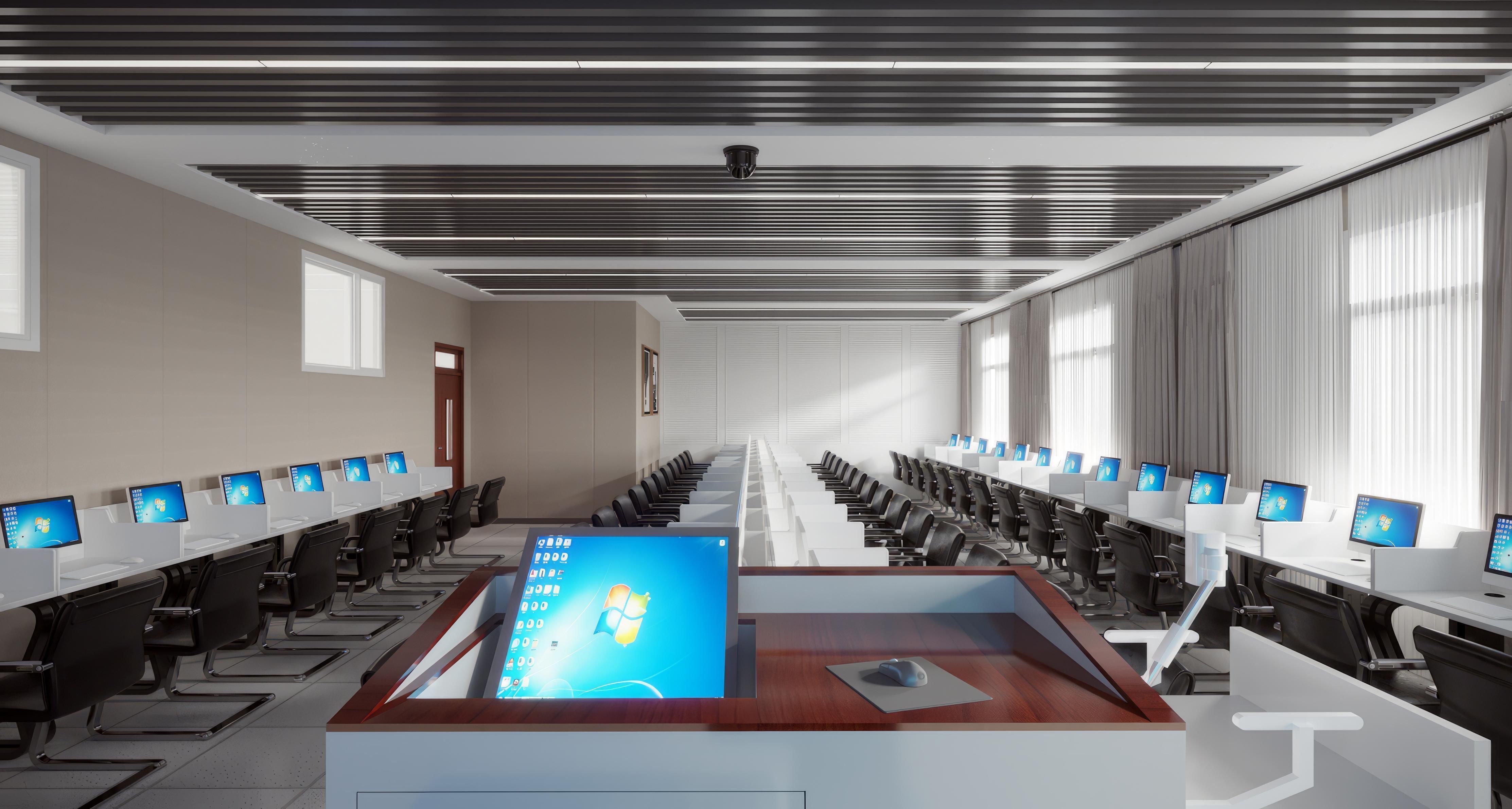 Modern Computer Room 3D model | CGTrader