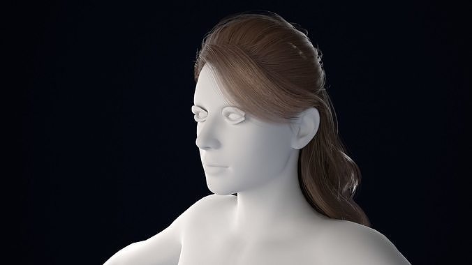 3D model Realistic Female Hair VR / AR / low-poly | CGTrader