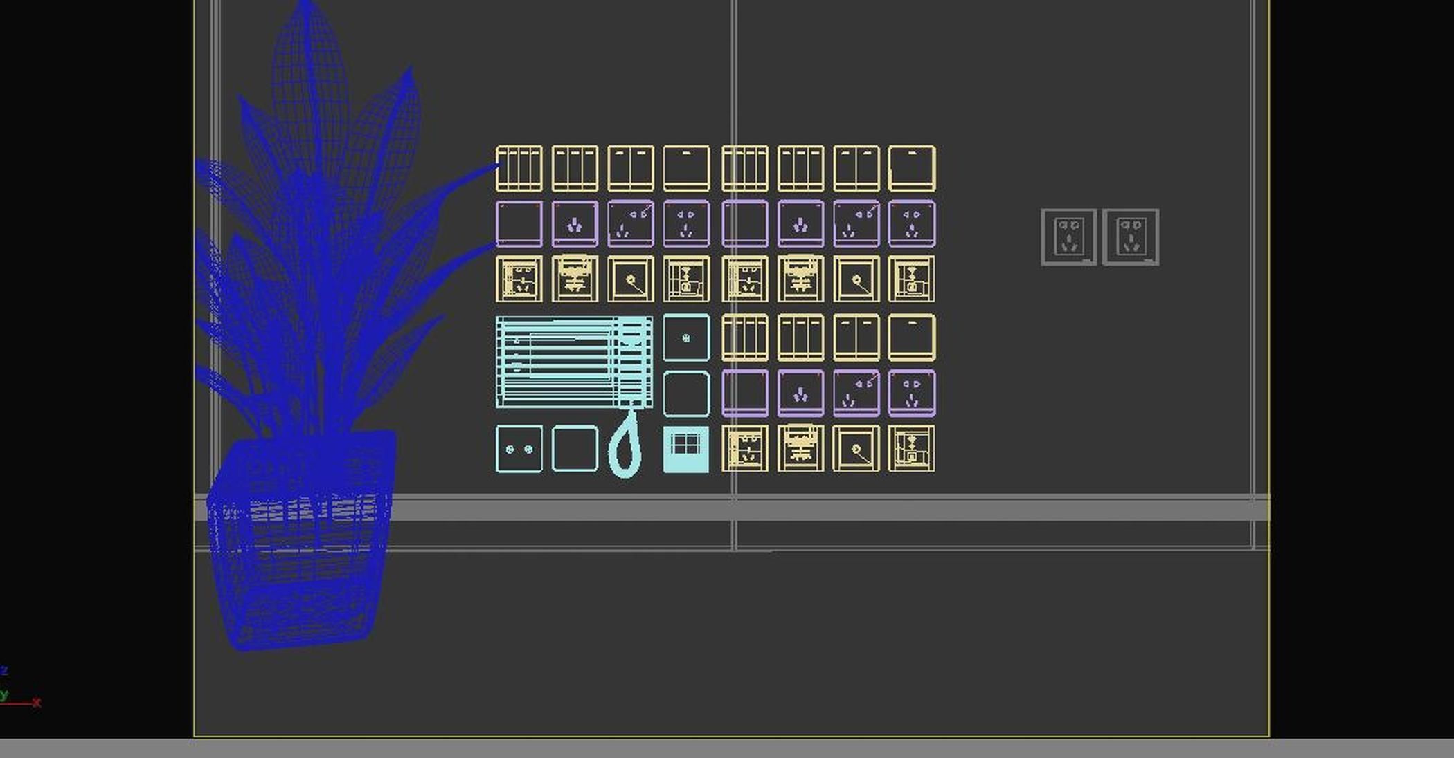 Modern Socket Switch Panel 3D model | CGTrader
