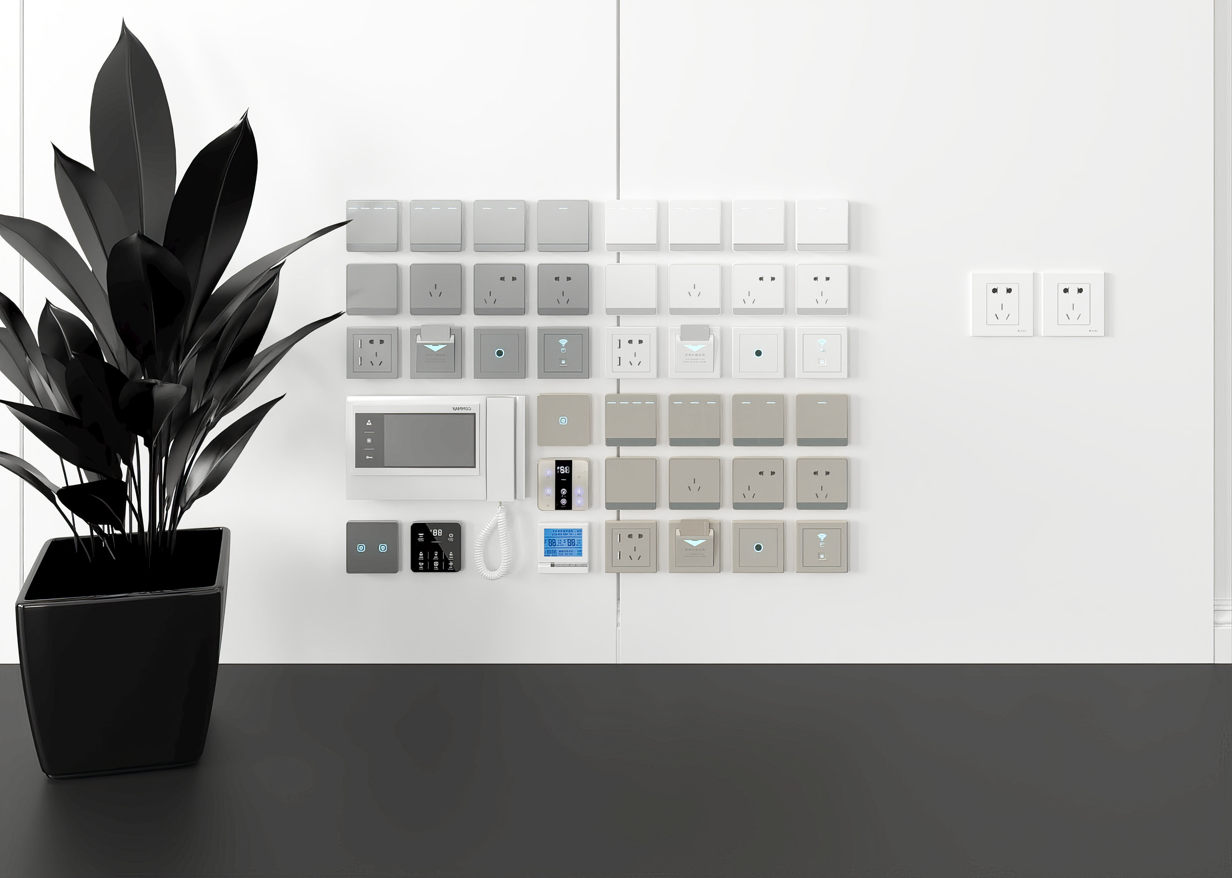 Modern Socket Switch Panel 3D model | CGTrader