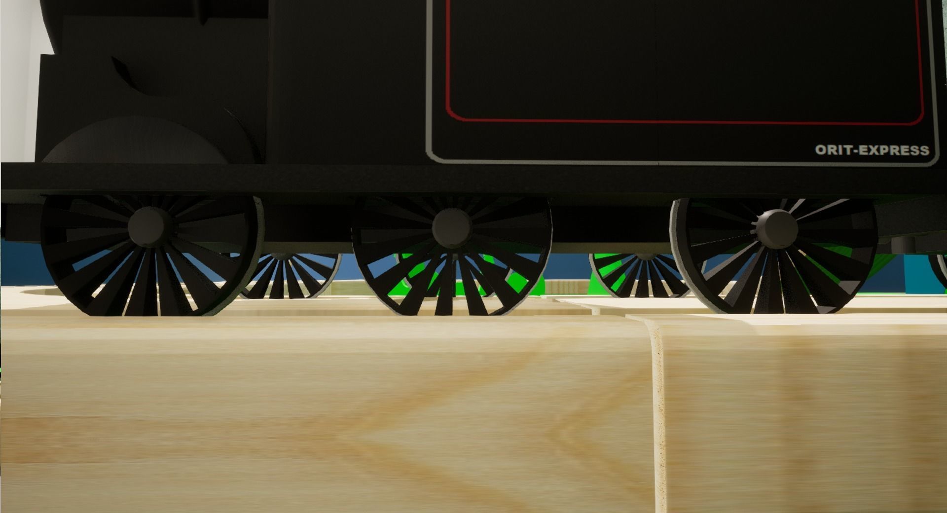 3D model Train Set - Modular Train Track - Trains and Table VR / AR ...