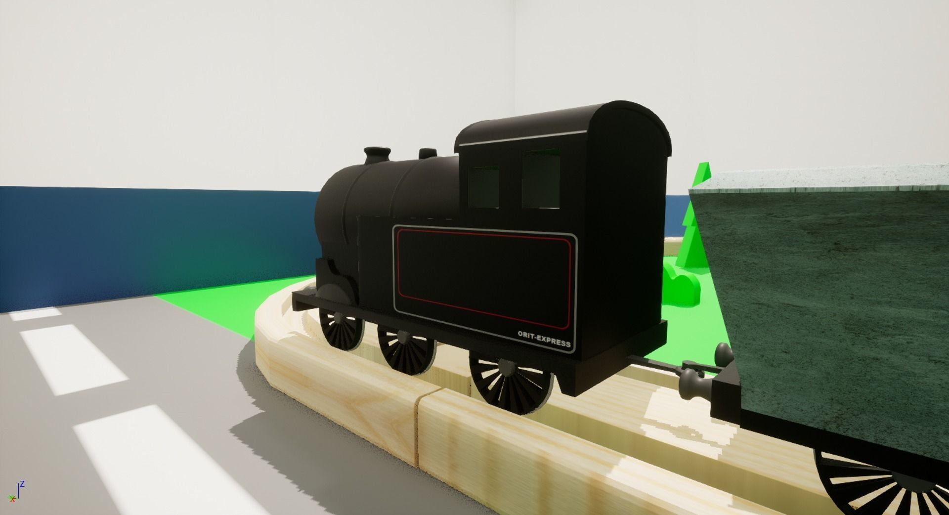 3D model Train Set - Modular Train Track - Trains and Table VR / AR ...