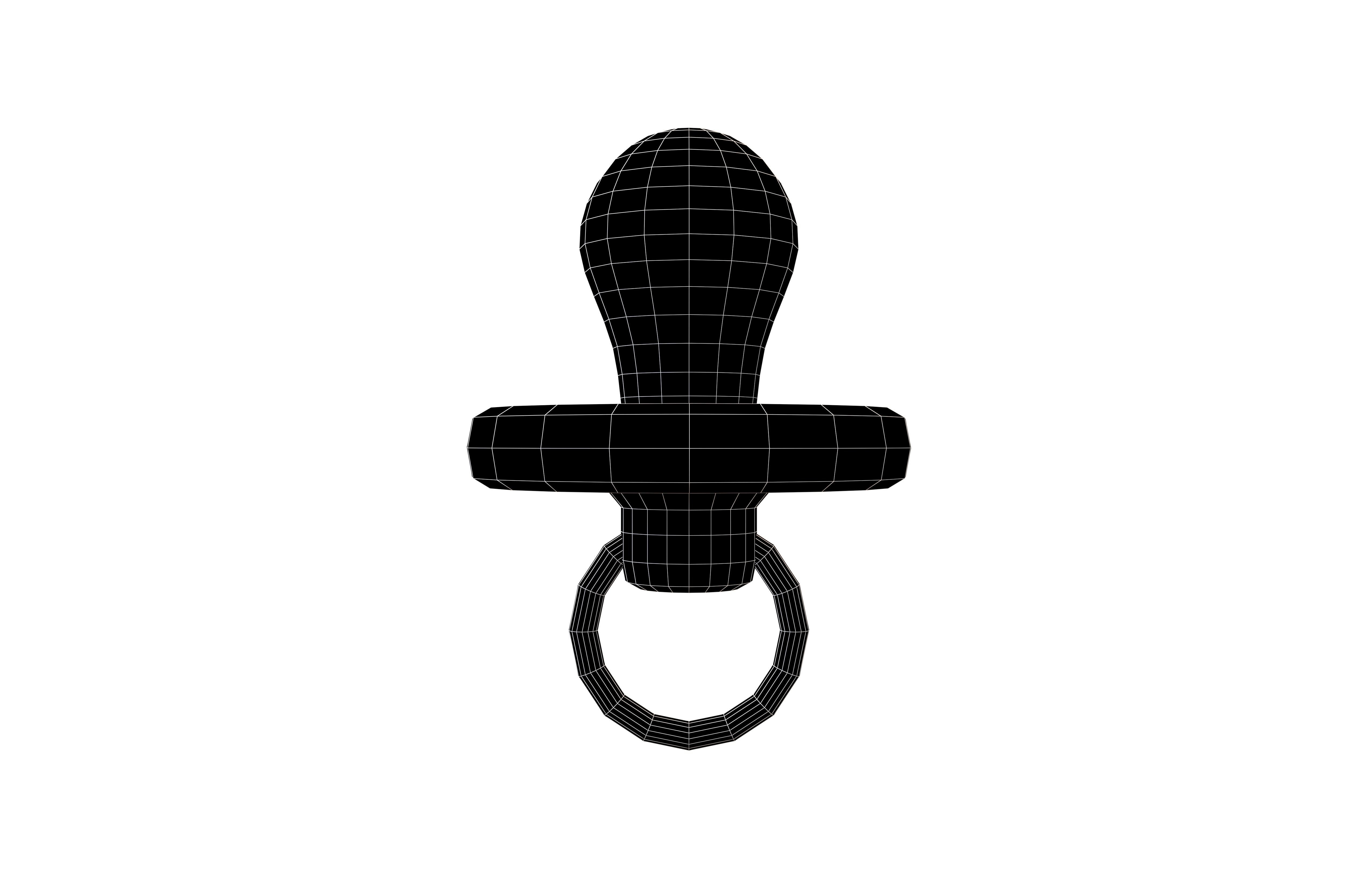 3D model Baby Pacifier V1 006 VR / AR / low-poly | CGTrader