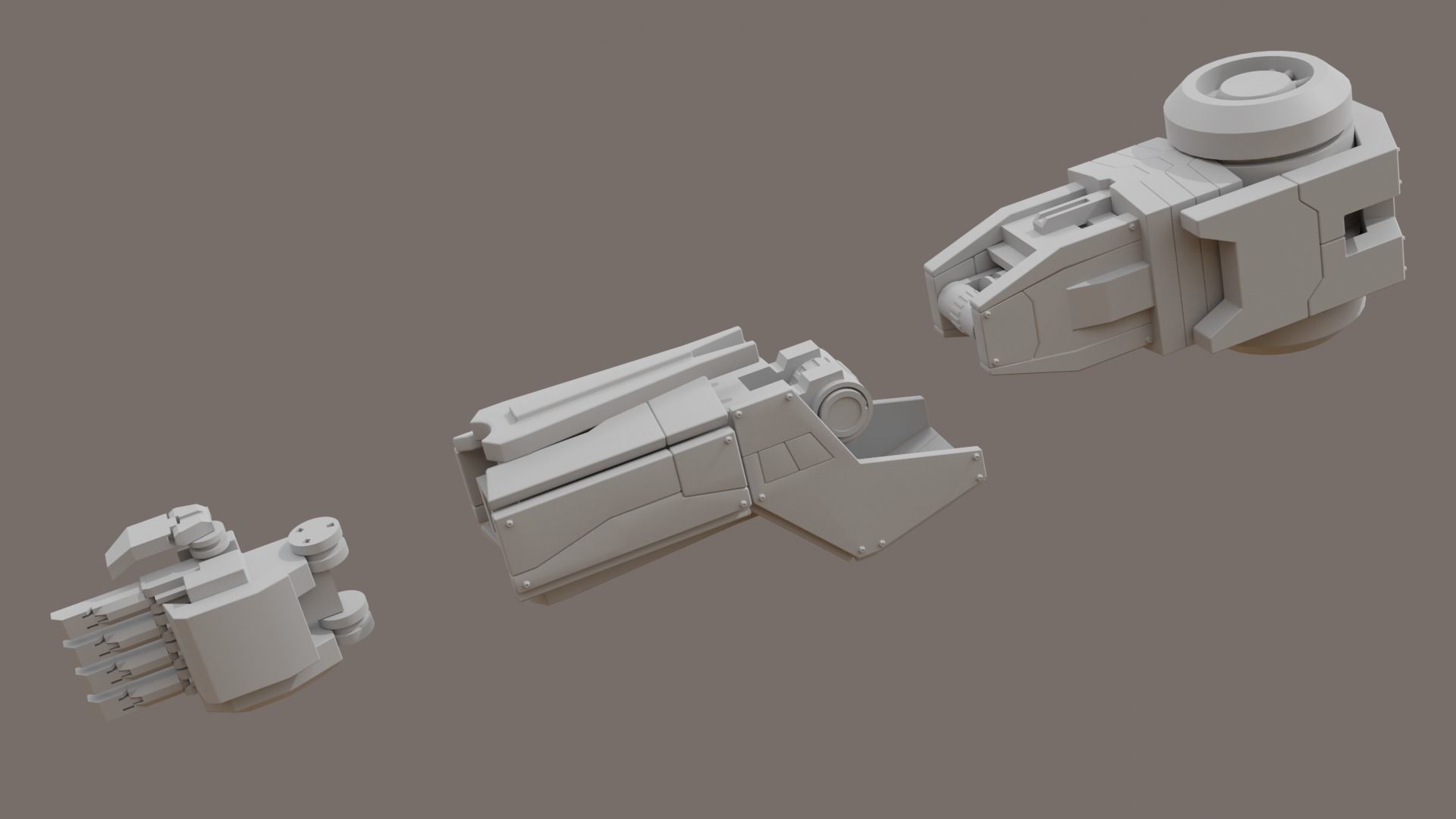 Mecha arm free VR / AR / low-poly 3D model | CGTrader