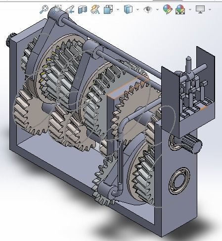 Gearbox Solidworks project 3D model | CGTrader
