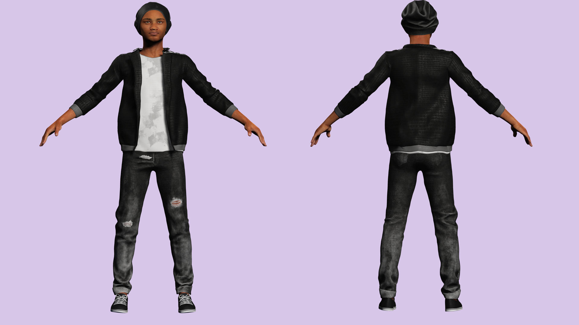 3D model Zak-Realistic African American Boy VR / AR / low-poly | CGTrader