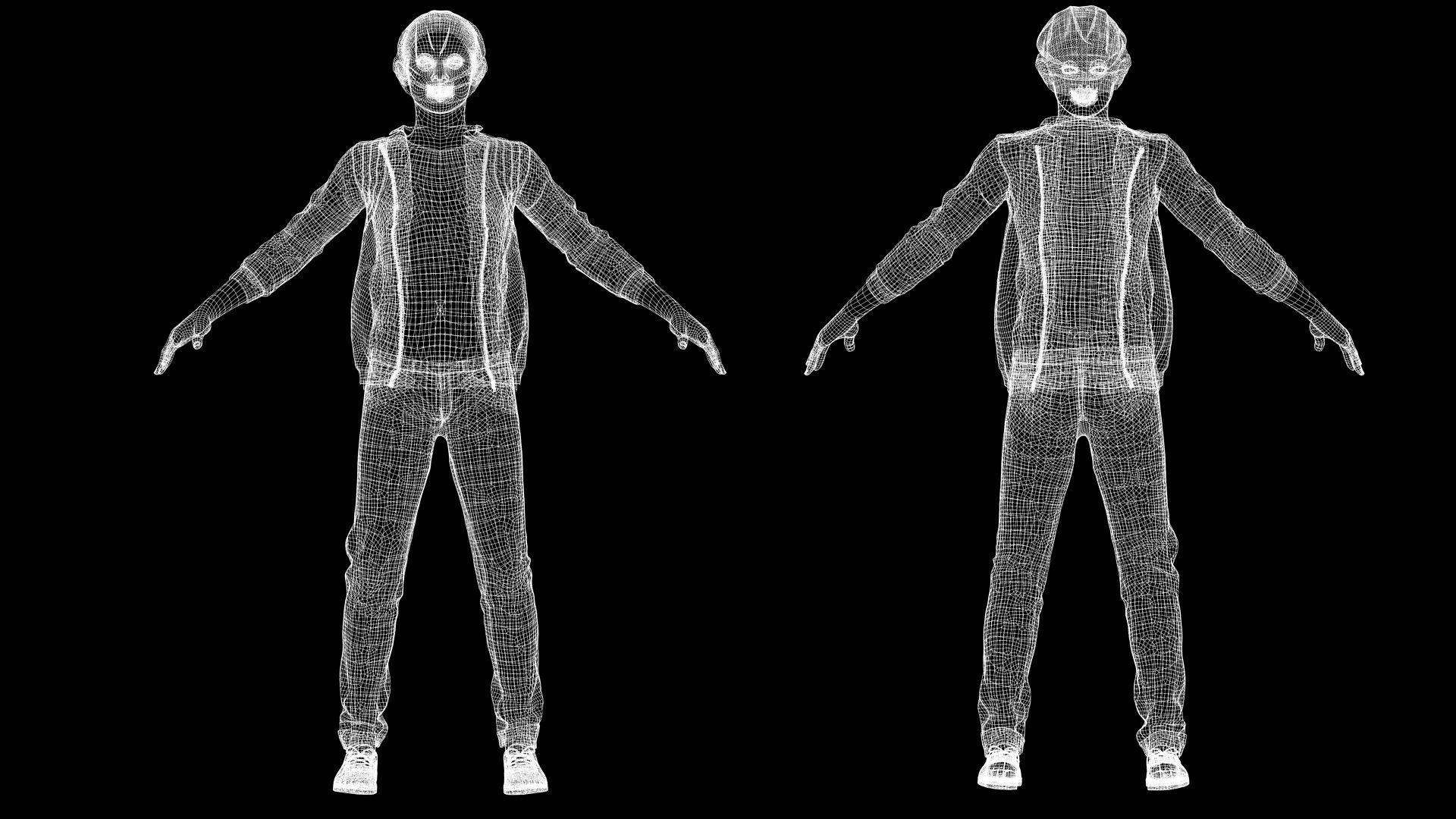 3D model Zak-Realistic African American Boy VR / AR / low-poly | CGTrader