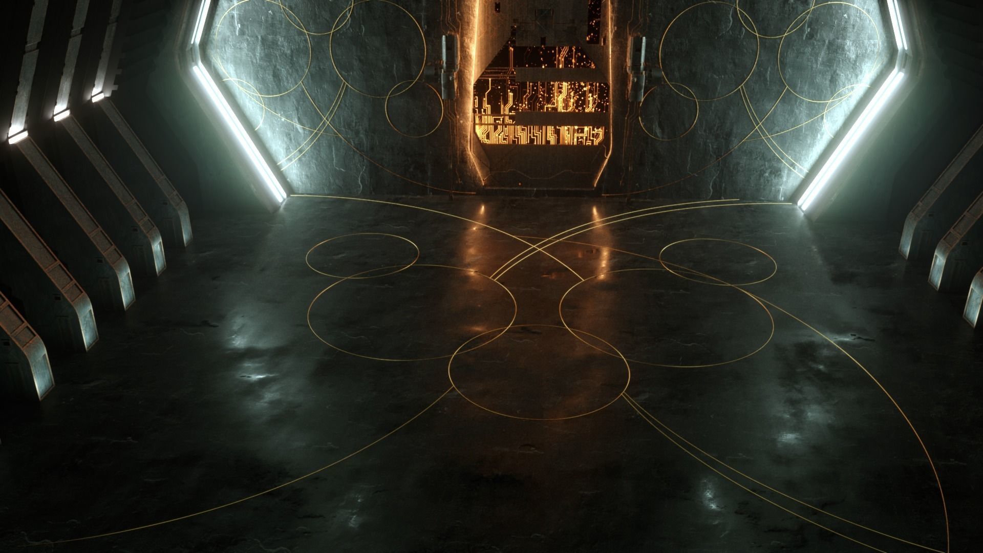 Sci-Fi Room Interior Design 3D model | CGTrader