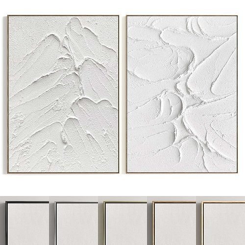 3D model Plaster Two Photo Frame 374 VR / AR / low-poly | CGTrader