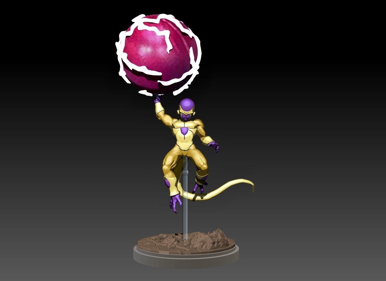 Golden Frieza Miniature from Dragon Ball Super 3D model 3D printable ...