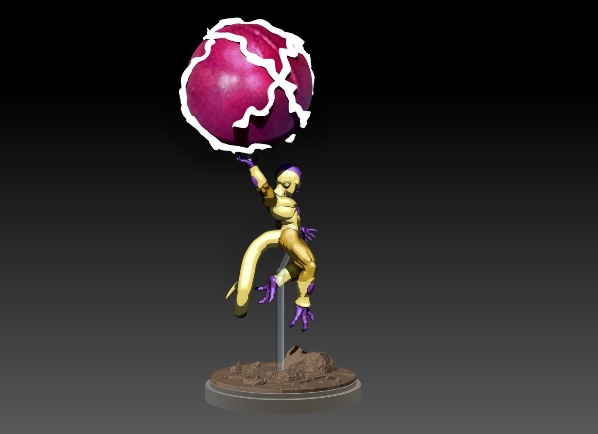 Golden Frieza Miniature from Dragon Ball Super 3D model 3D printable ...