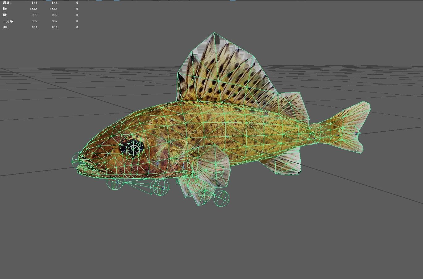 3D model Ruffe VR / AR / low-poly | CGTrader