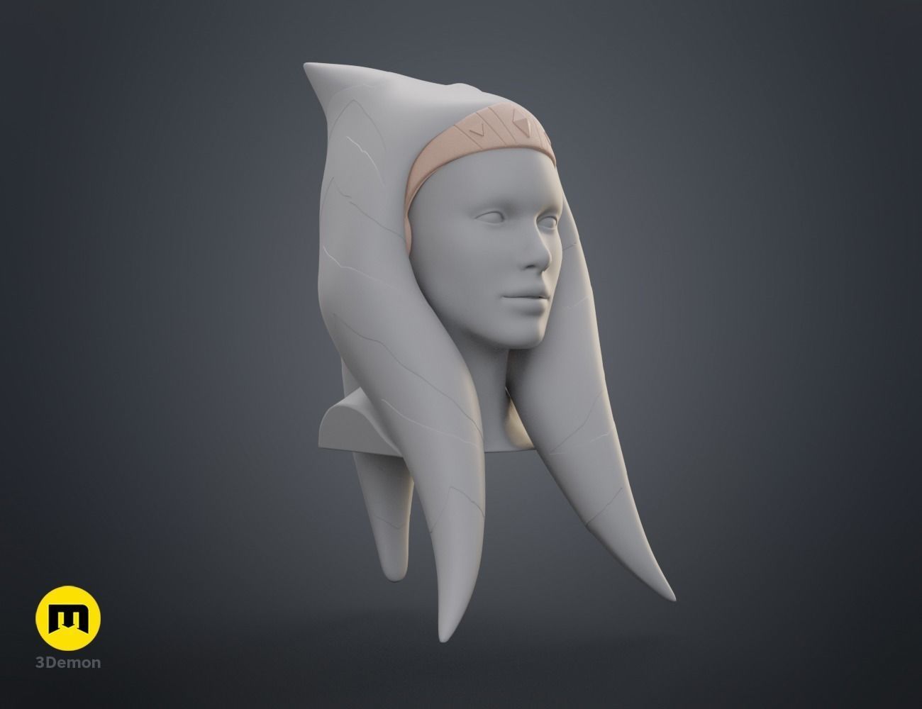 Ahsoka Tano Headpiece 3d Model 3d Printable Cgtrader 9279