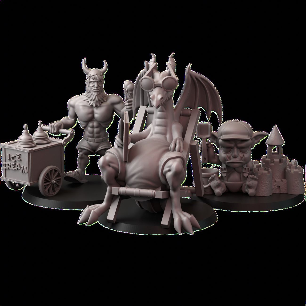 Pool party 3 3D model 3D printable | CGTrader