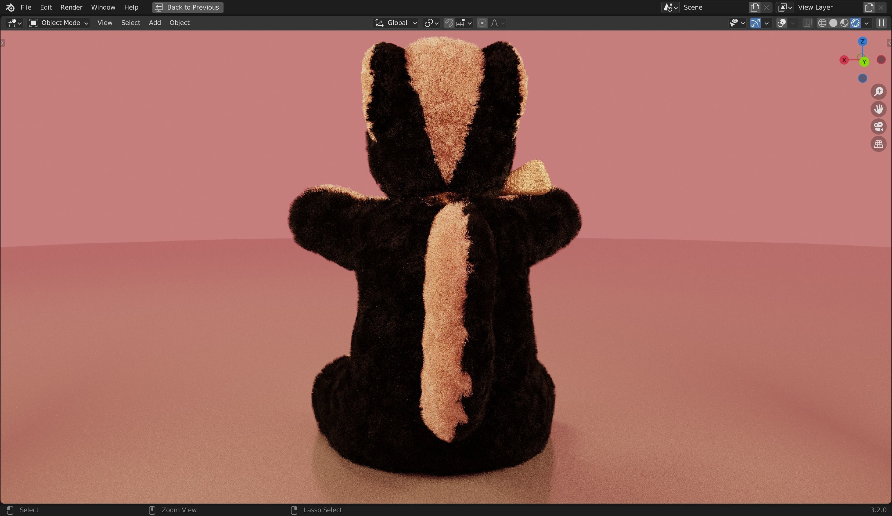 Skunk Furry 3d Model 3D model | CGTrader