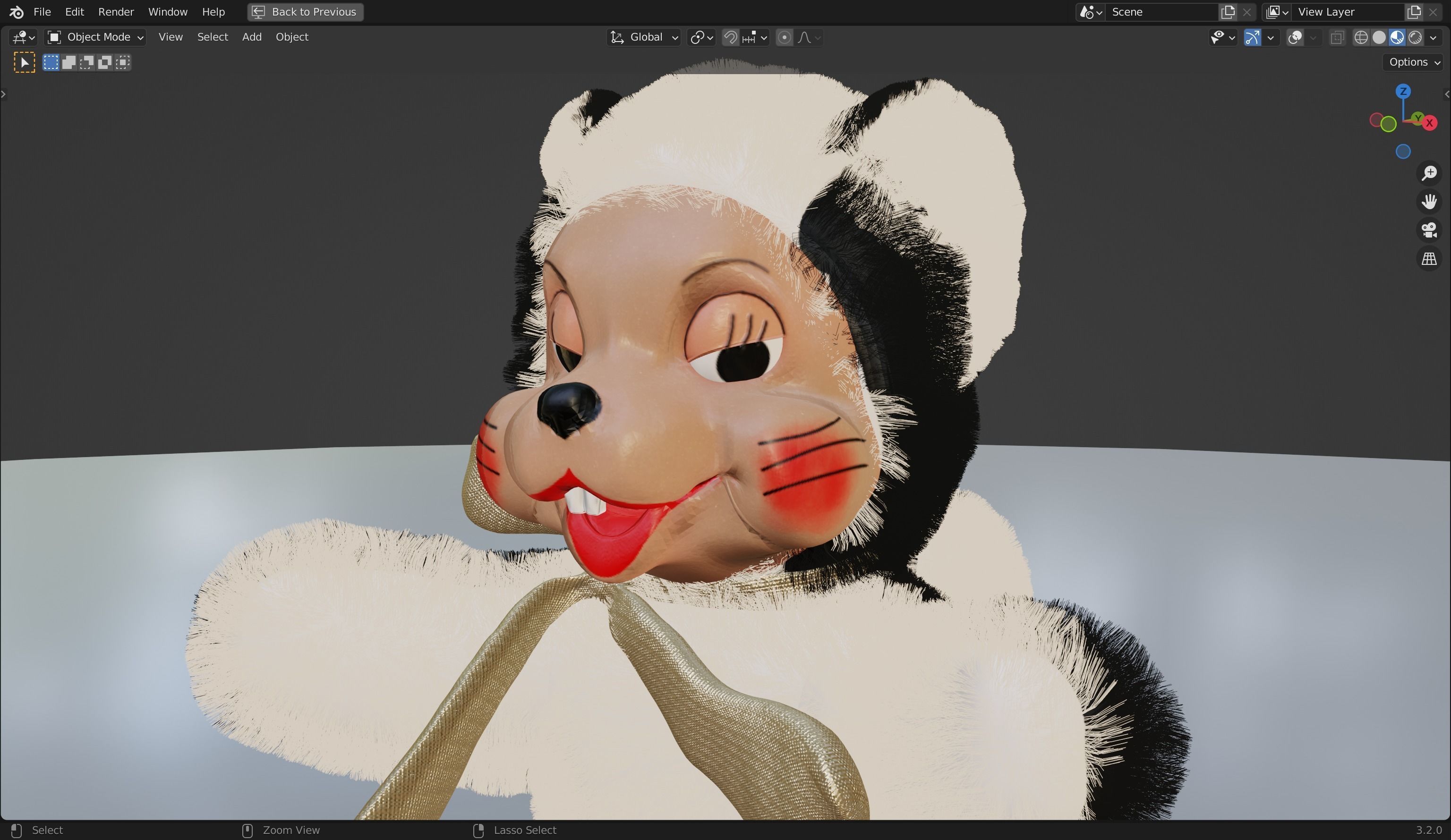 Skunk Furry 3d Model 3D model | CGTrader