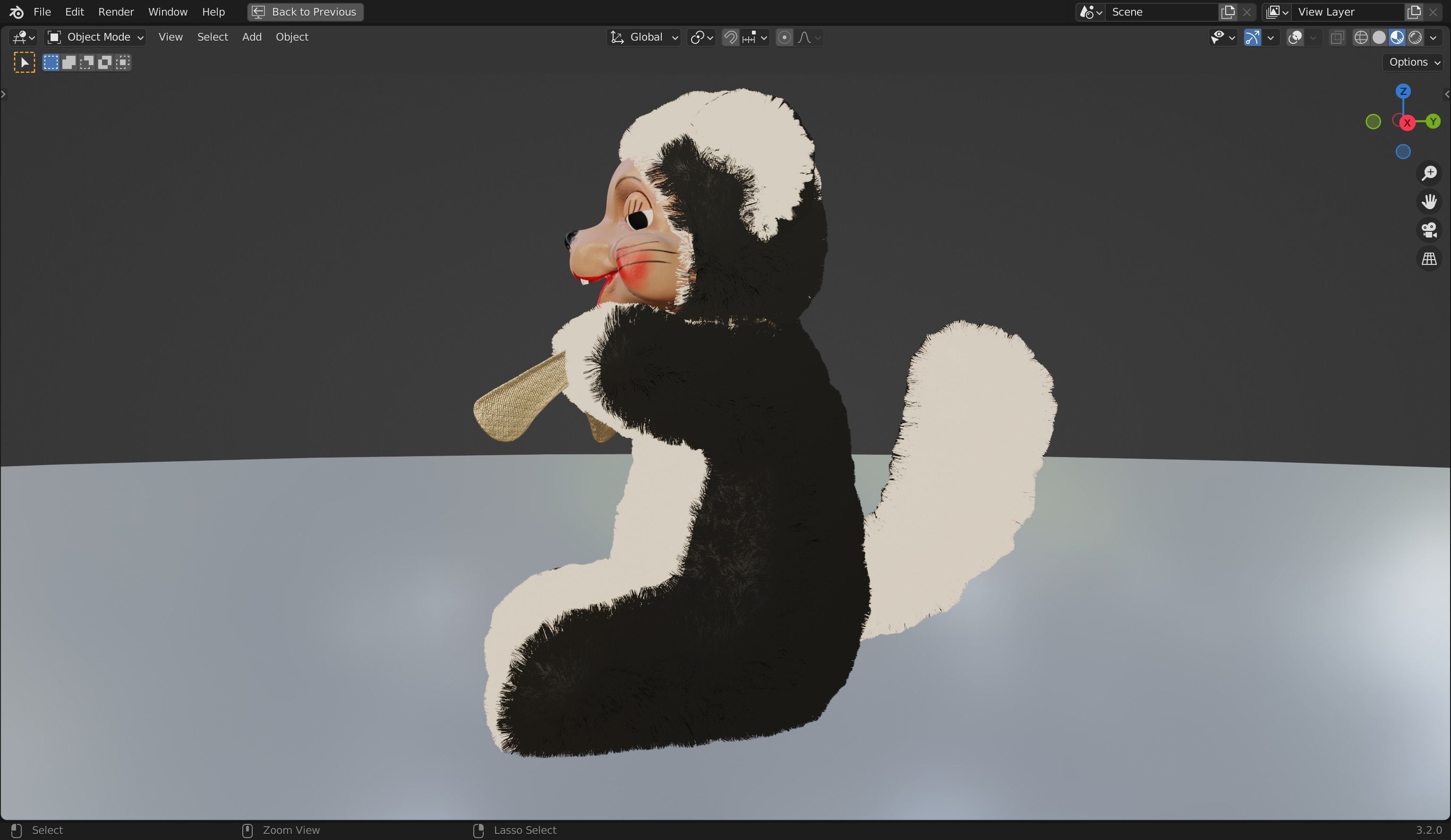 Skunk Furry 3d Model 3D model | CGTrader
