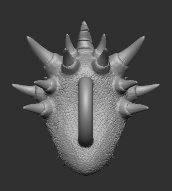 Xenomorph dinosaur keychain 3D model 3D printable | CGTrader
