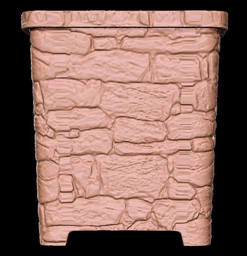 Rock flower POT Decor 3D model 3D printable | CGTrader