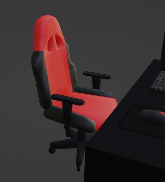 3D model Gaming Setup Low Poly VR / AR / low-poly | CGTrader