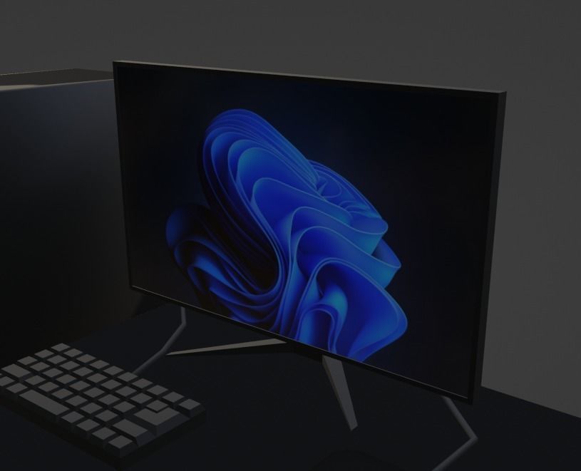 3D model Gaming Setup Low Poly VR / AR / low-poly | CGTrader