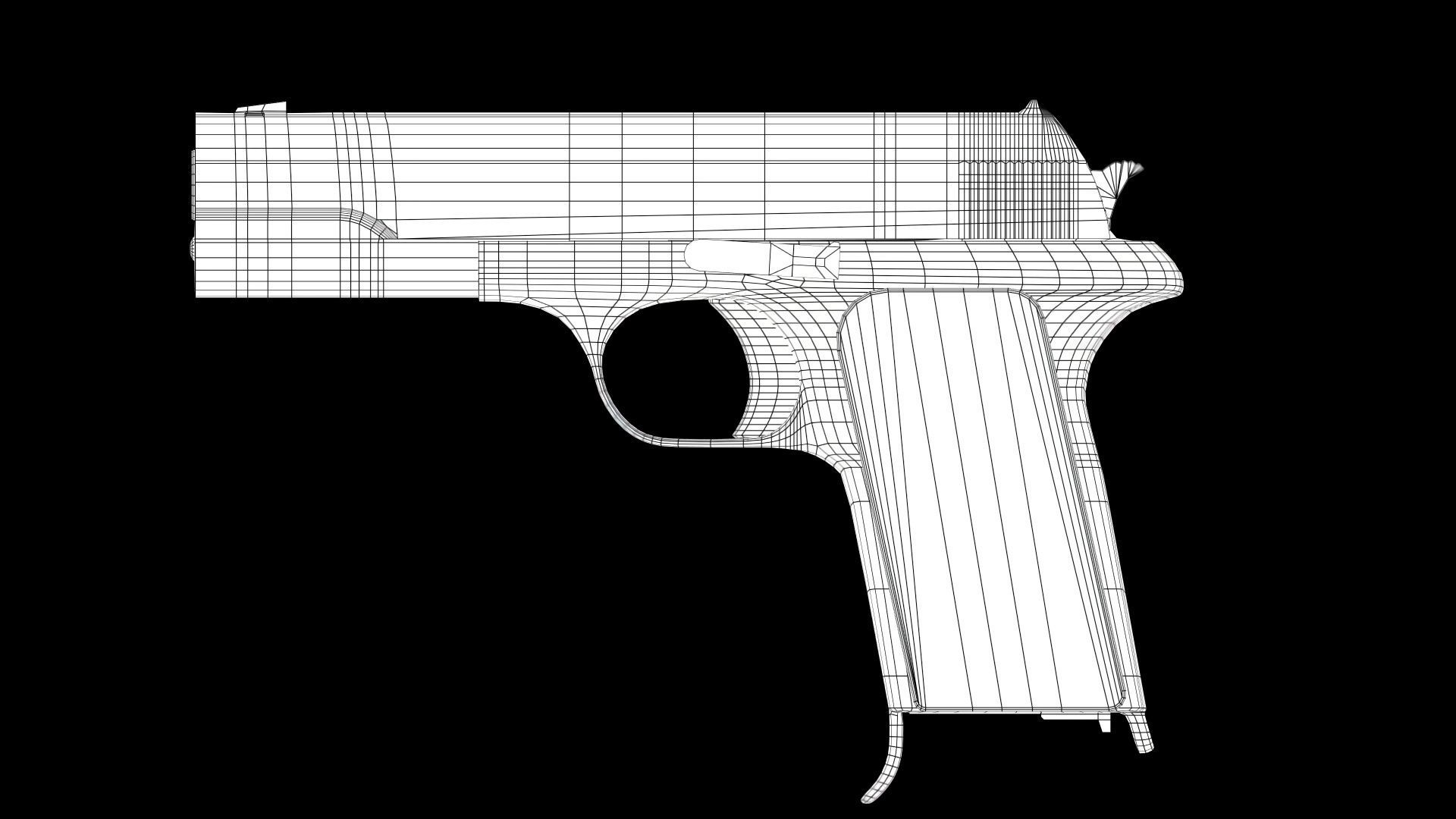 Femaru M37 Pistol 3D model | CGTrader