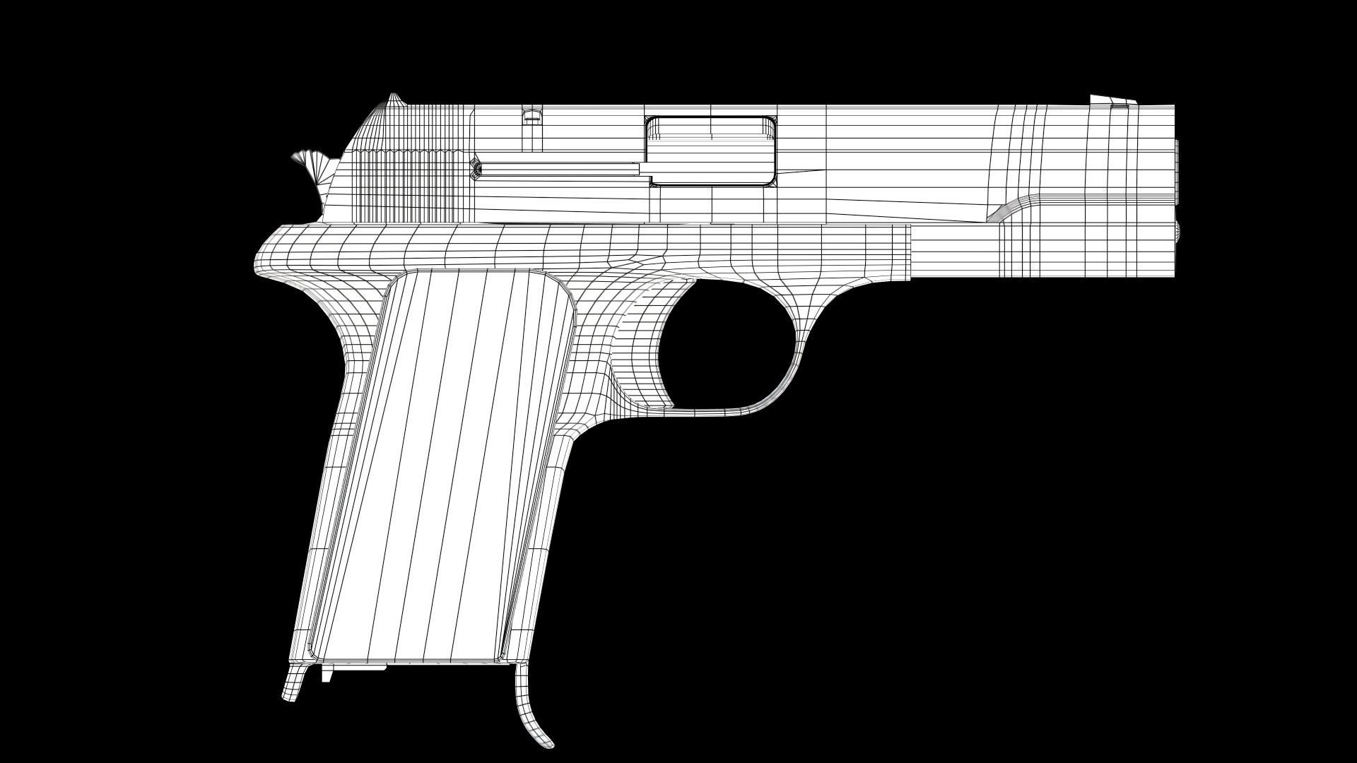 Femaru M37 Pistol 3D model | CGTrader