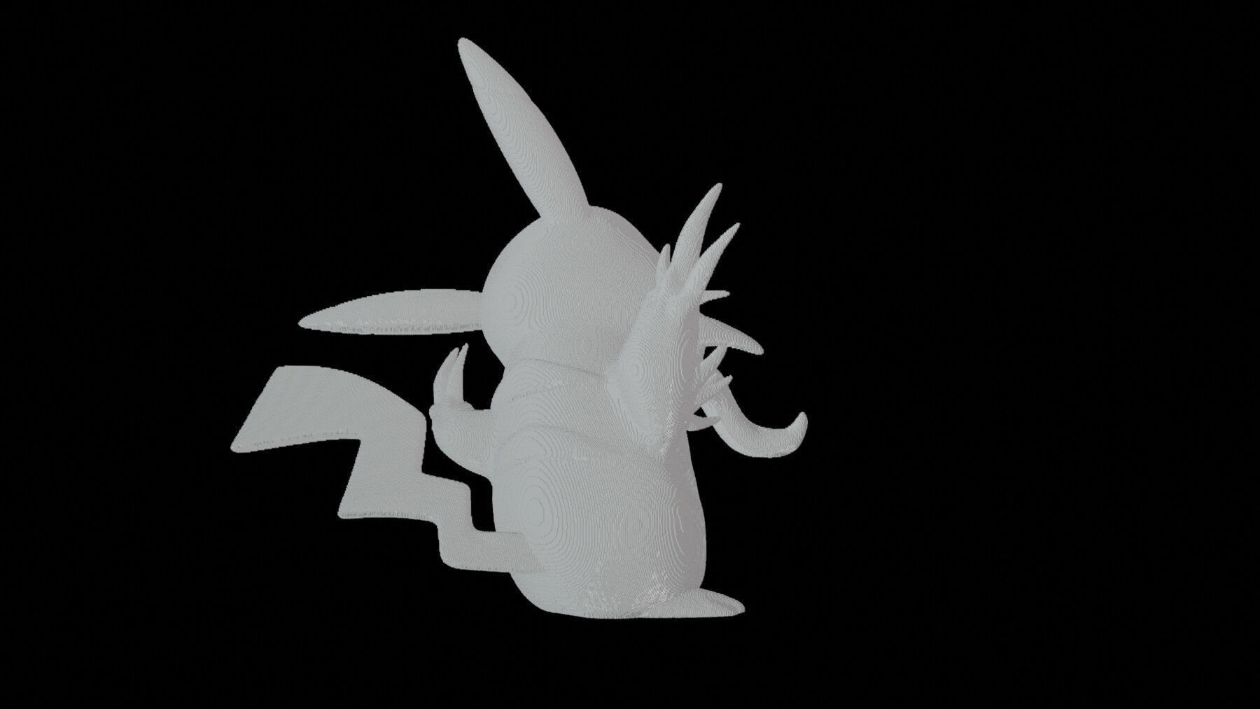 Pikachu 3 - horror VOXEL for 3d printing 3D model 3D printable | CGTrader