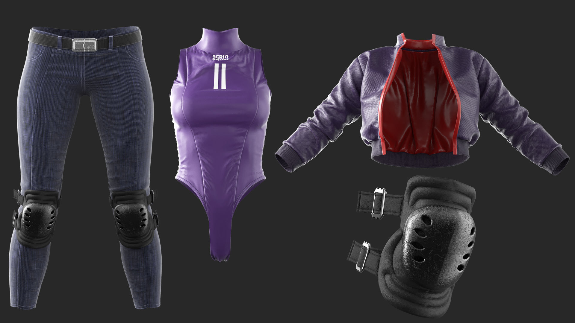 Girls Outfit 44 - Marvelous Designer 3D model | CGTrader