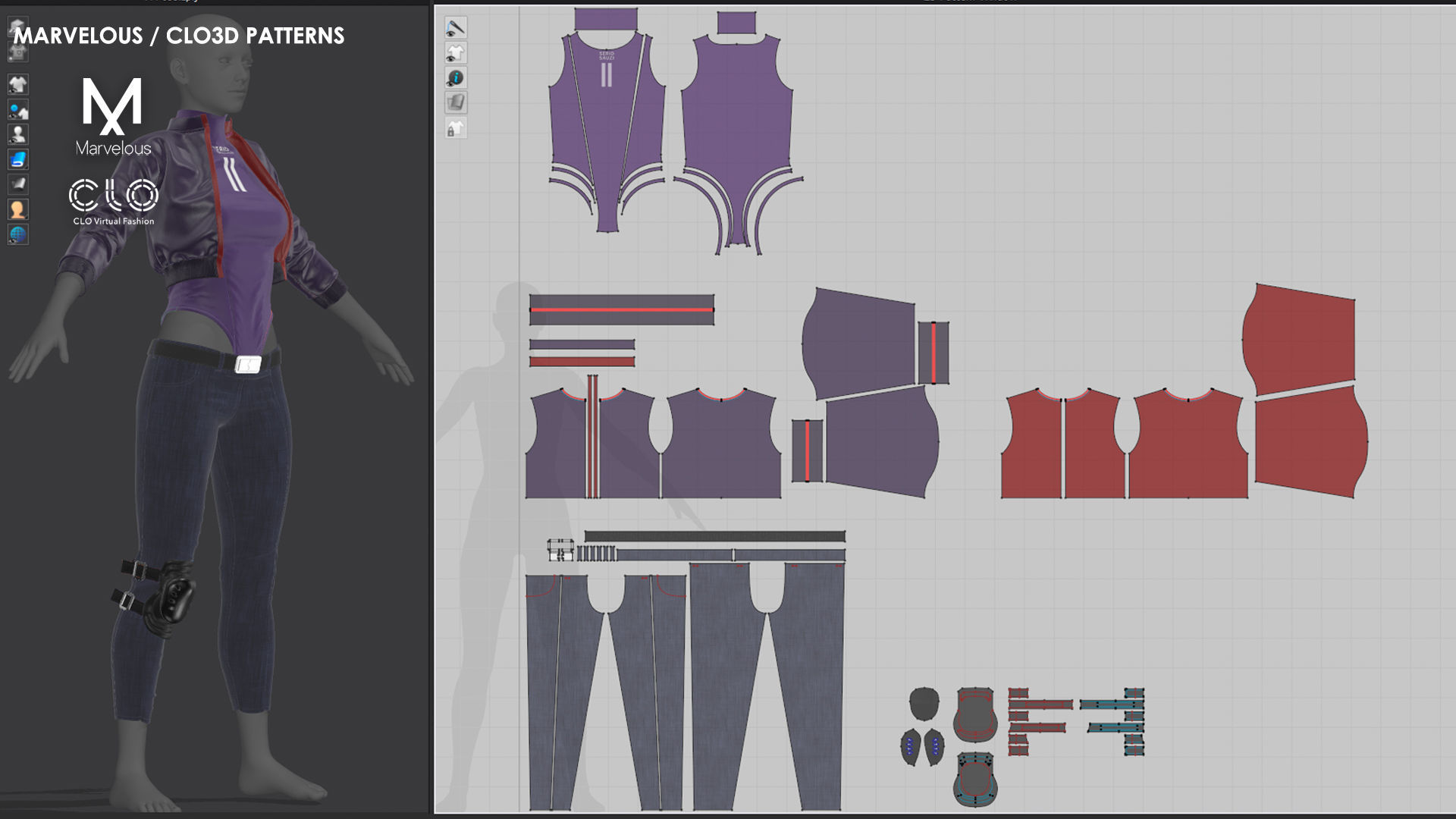 Girls Outfit 44 - Marvelous Designer 3D model | CGTrader