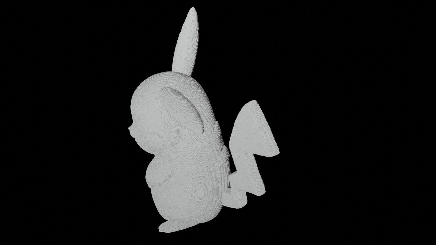 Pikachu VOXEL for 3d printing 3D model 3D printable | CGTrader