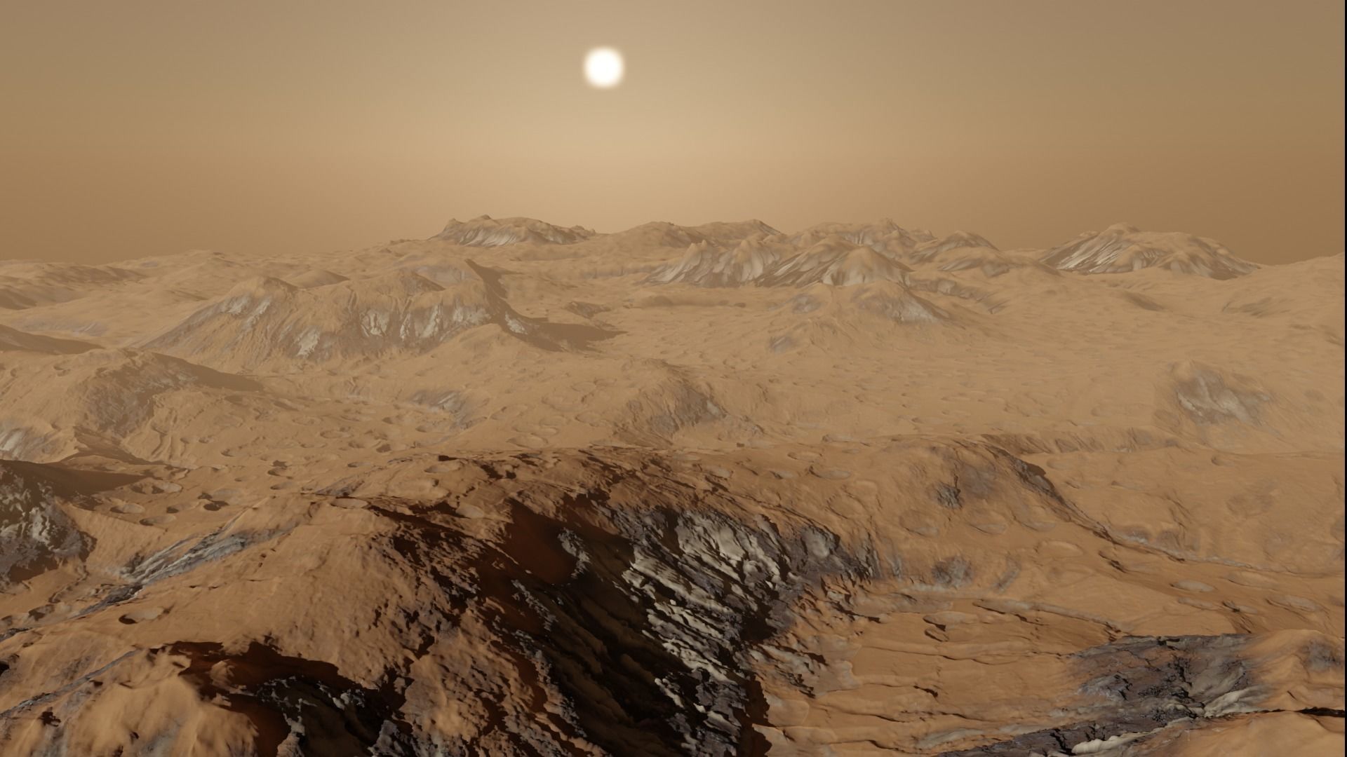 Procedural Surface of Mars 3D model | CGTrader