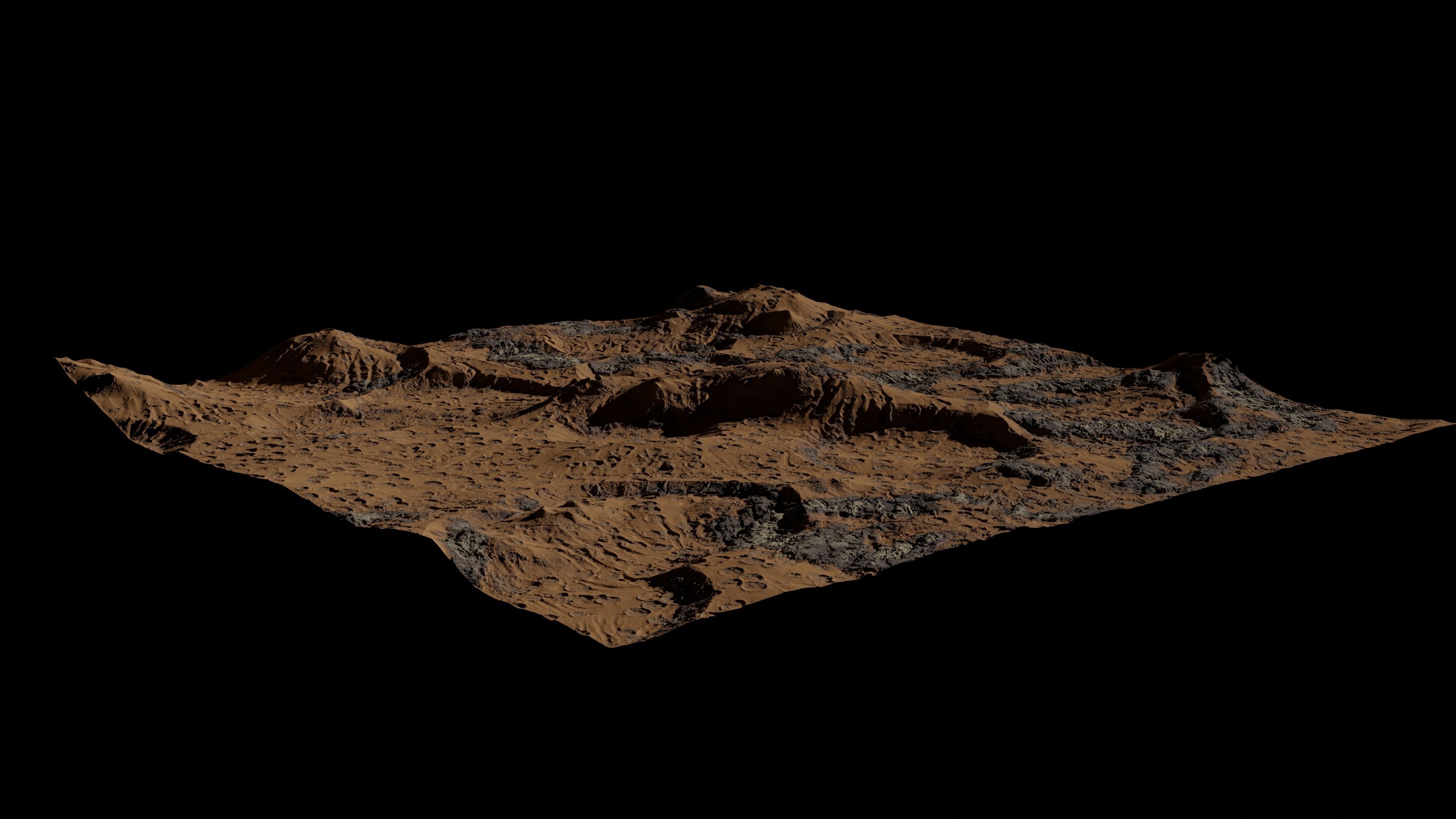 Procedural Surface of Mars 3D model | CGTrader