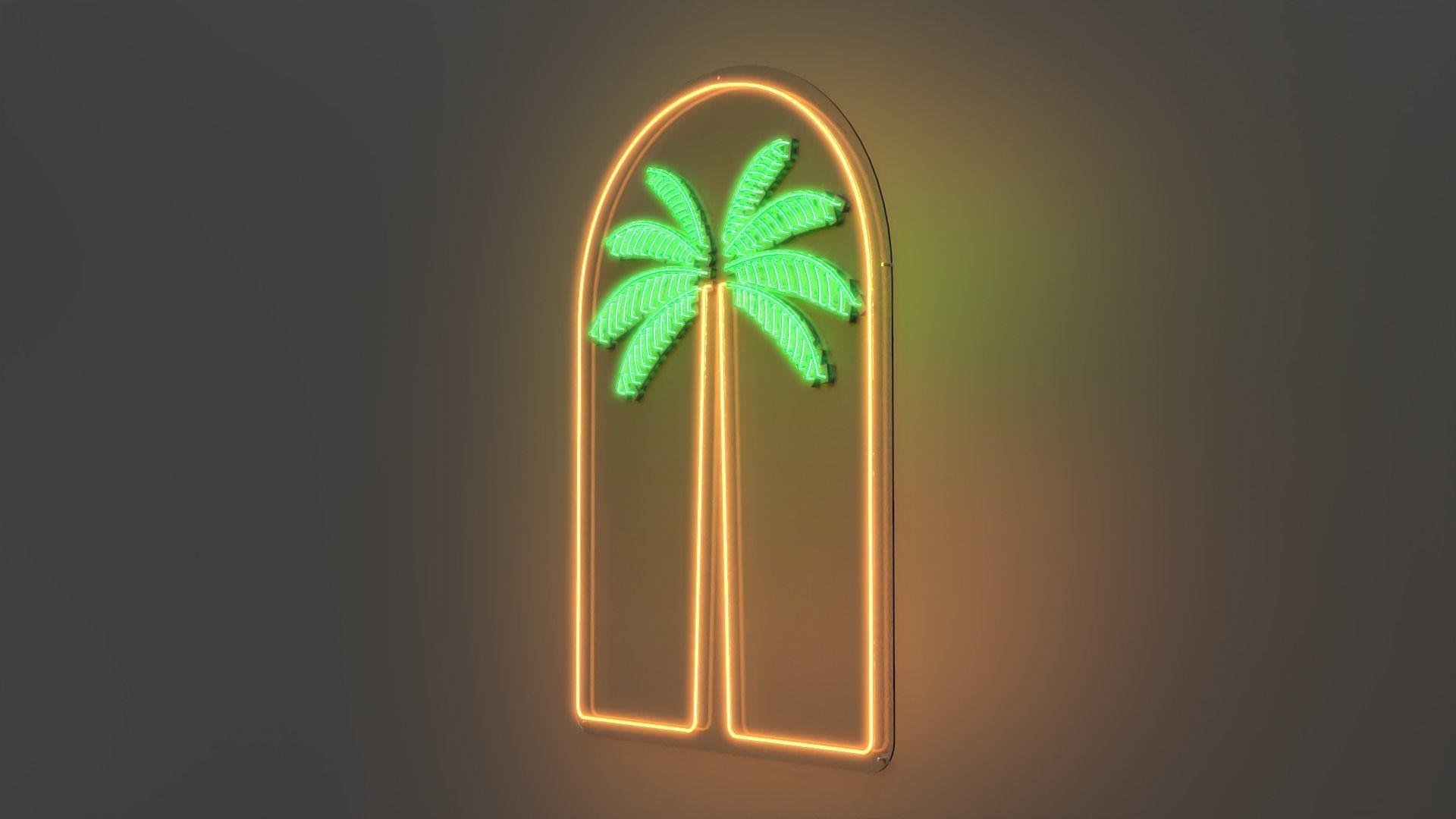 Palm Tree - Neon Sign 3D model | CGTrader