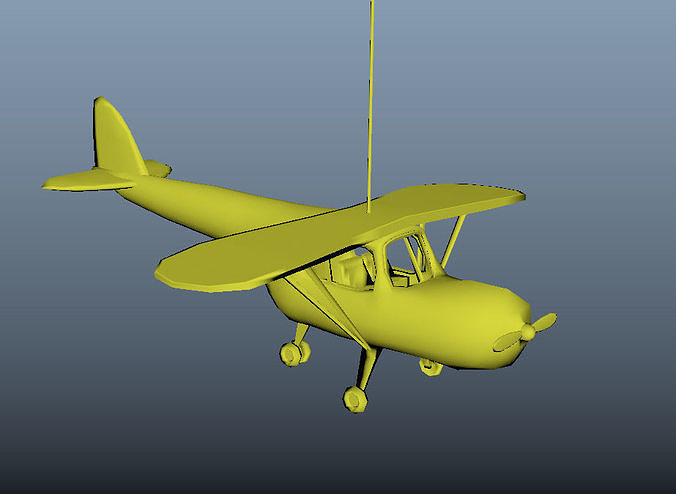 3D model Toy Hanging Plane VR / AR / low-poly | CGTrader