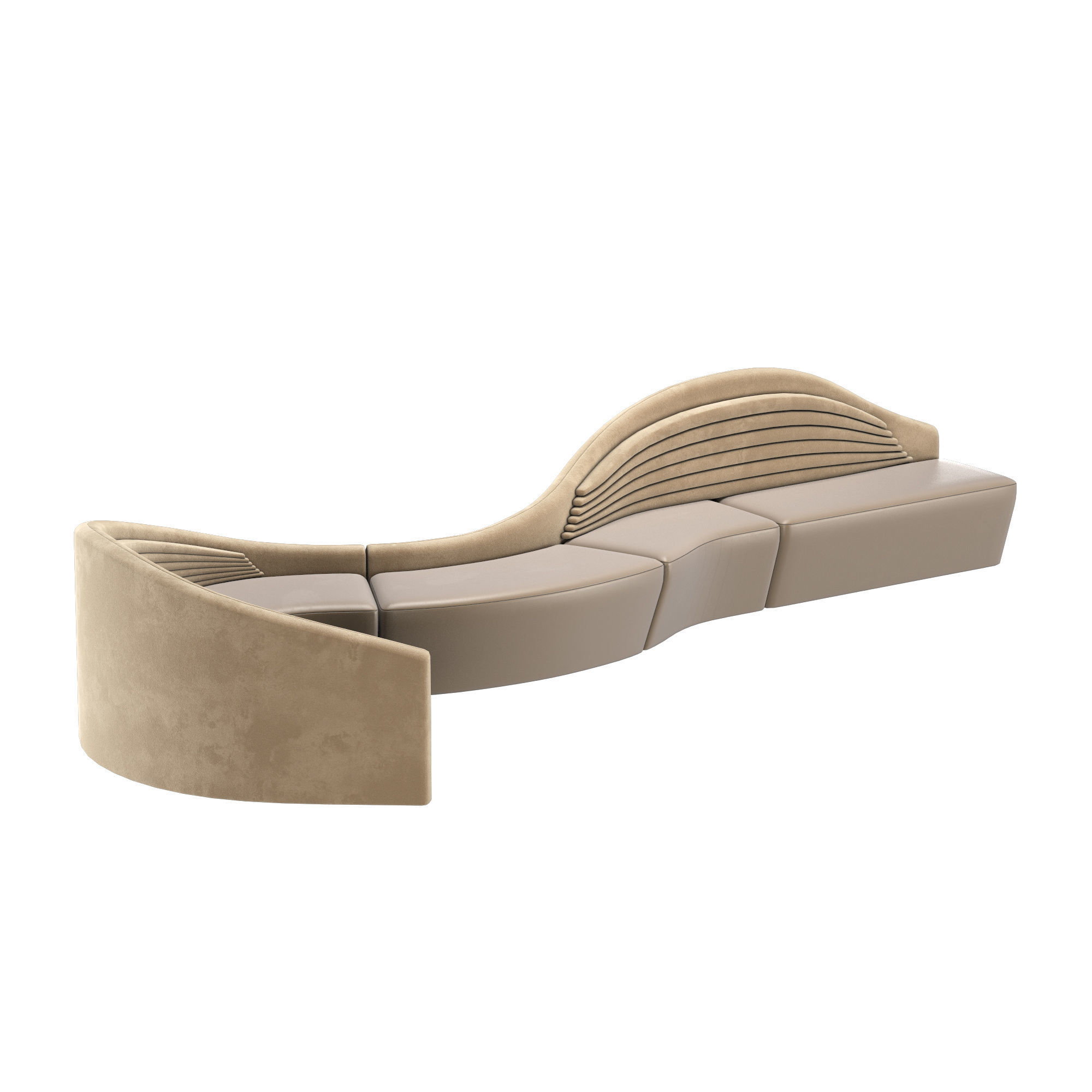 VIP Lounge Lobby sofa L 3D model | CGTrader