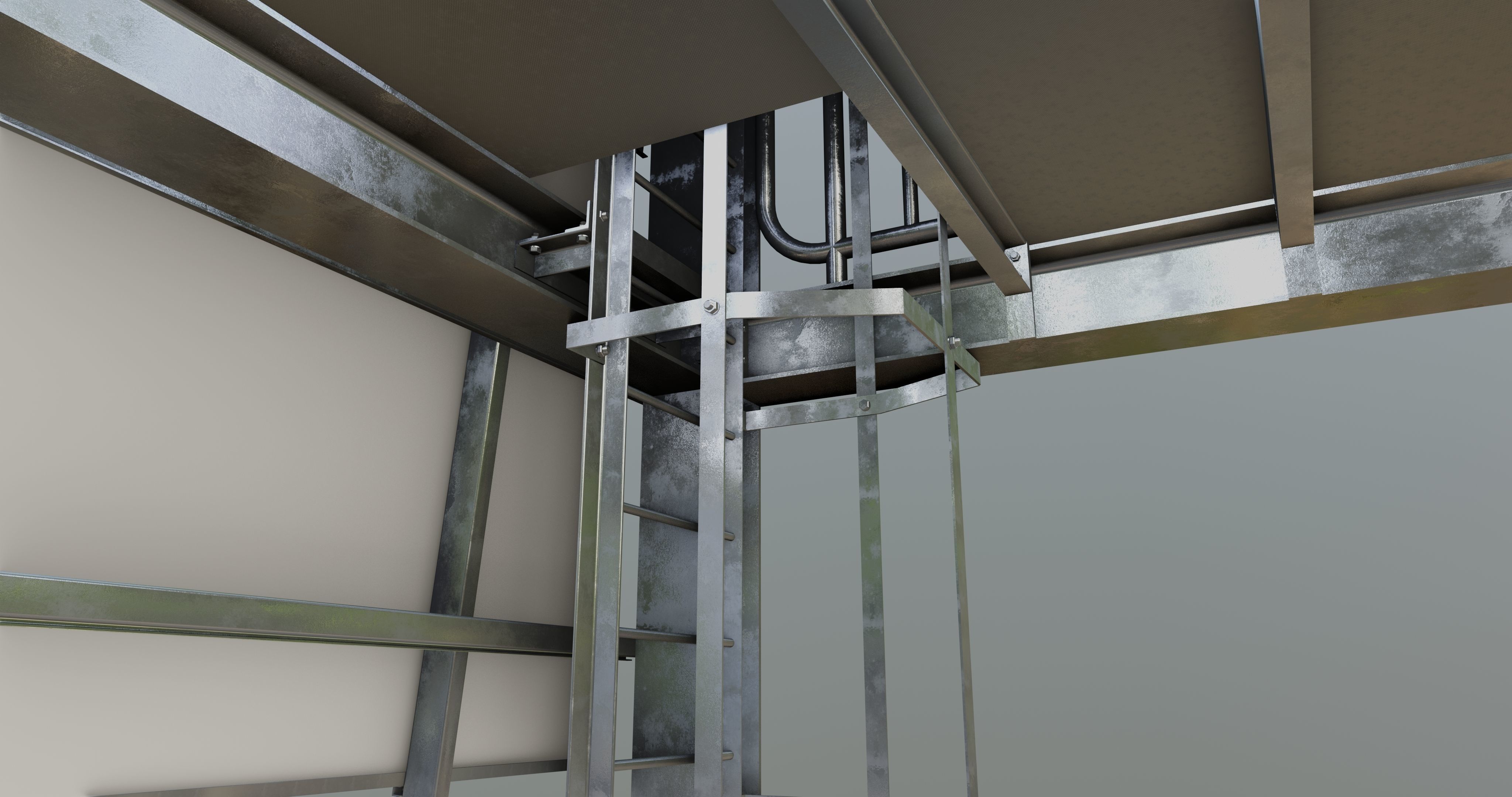 Vertical Solar Panel Tower Type-1 3D model | CGTrader