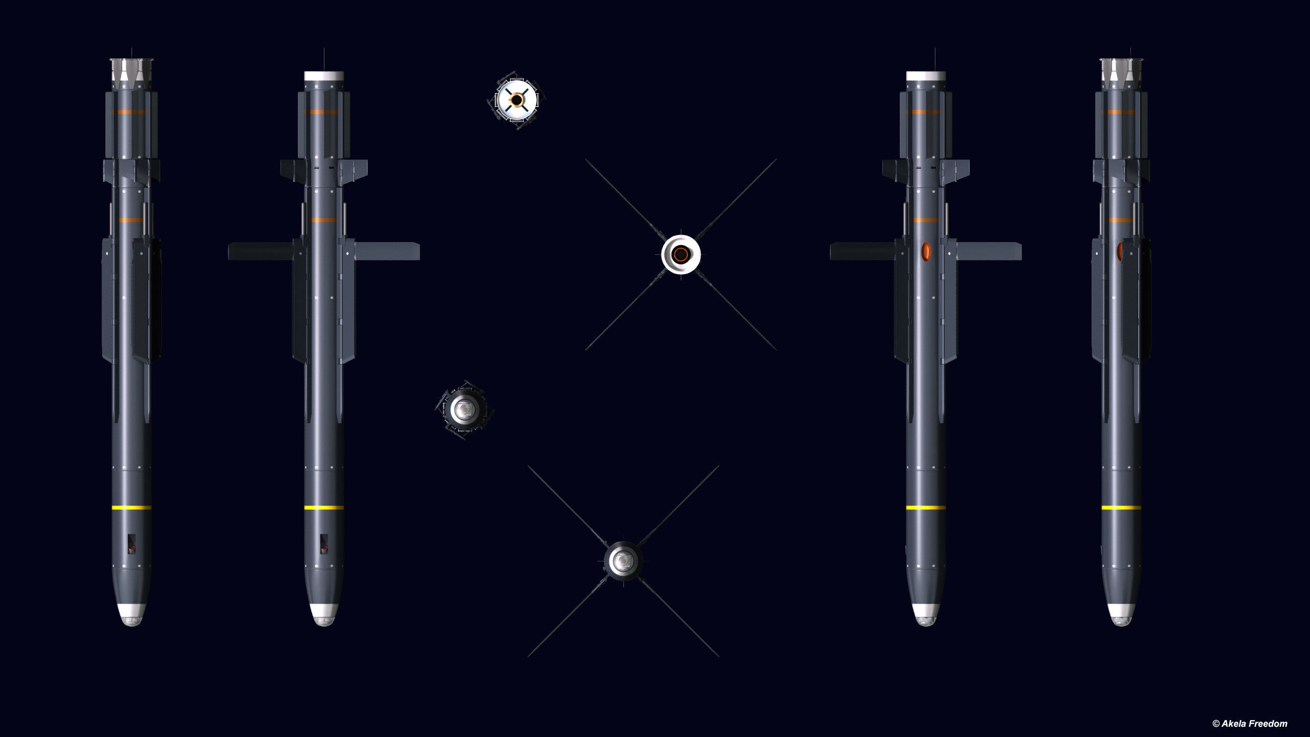IDAS Missile 3D model animated | CGTrader