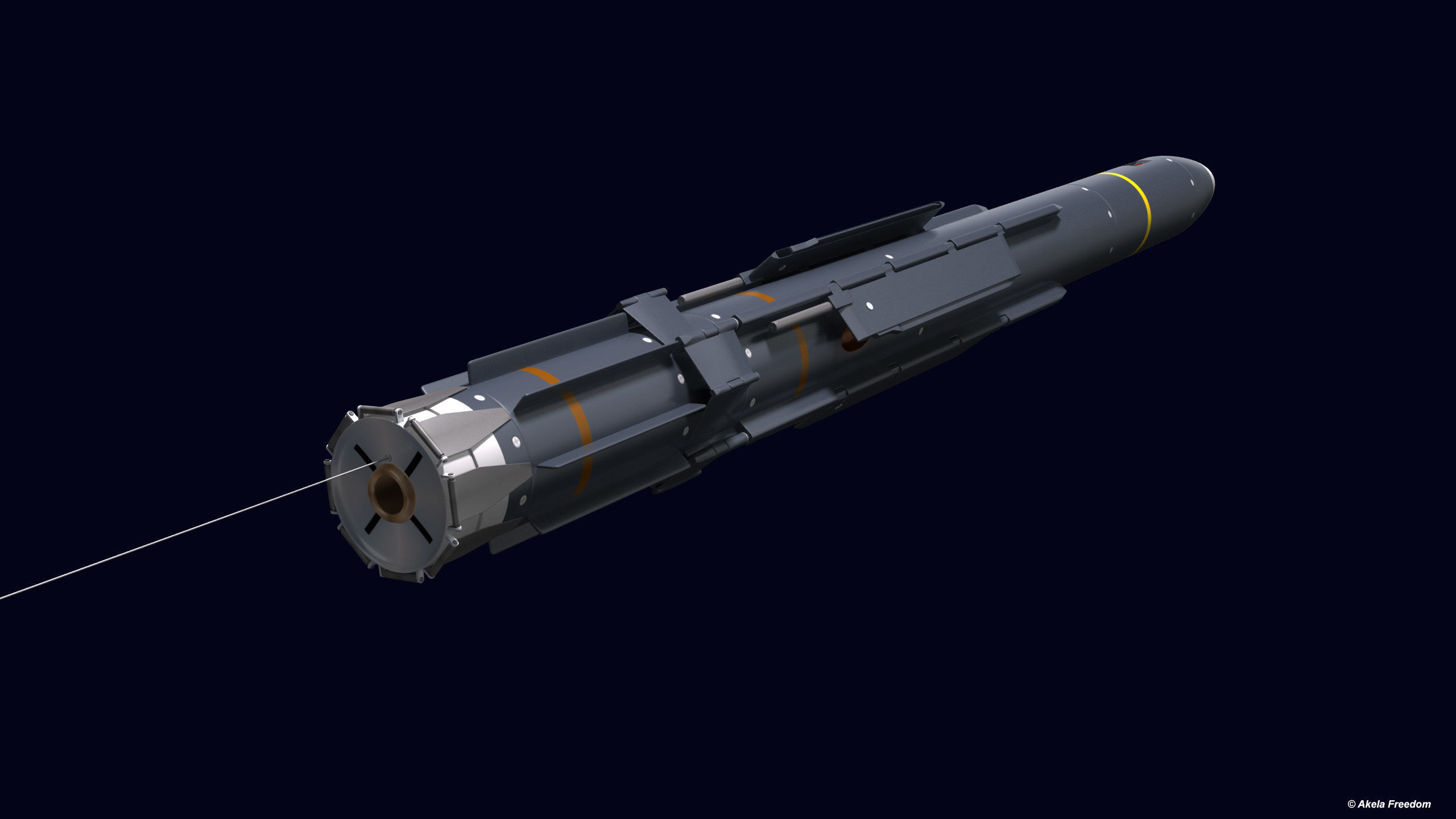 IDAS Missile 3D model animated | CGTrader