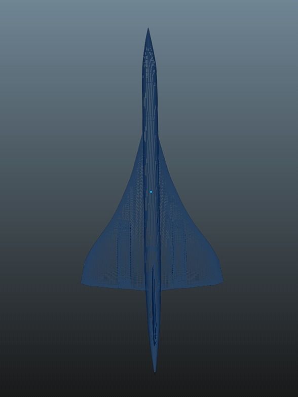 3D model Aerospatiale BAC Concorde Pepsi livery VR / AR / low-poly ...