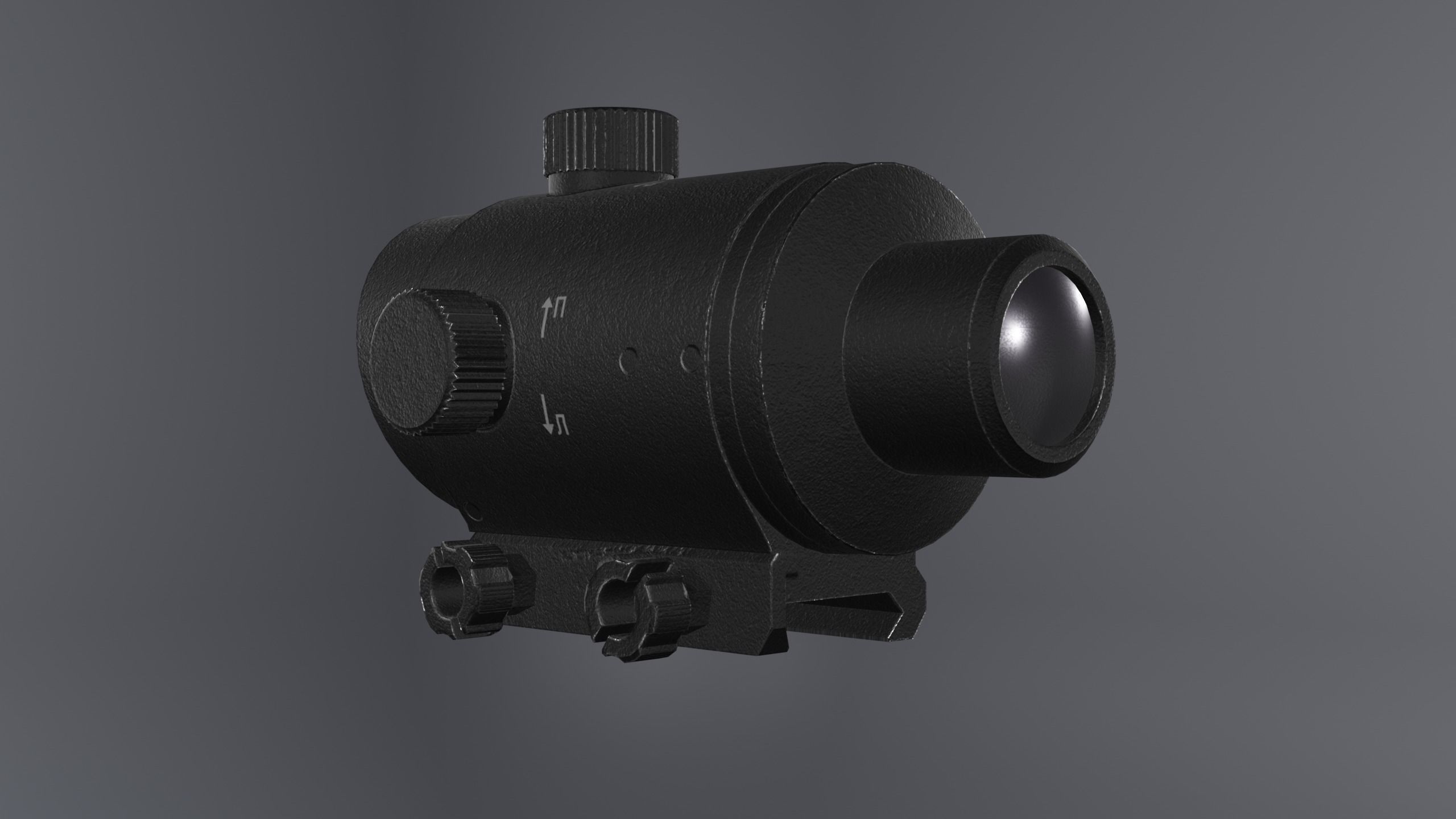 3D model 1P76 Rakurs Aimpoint Sight VR / AR / low-poly | CGTrader