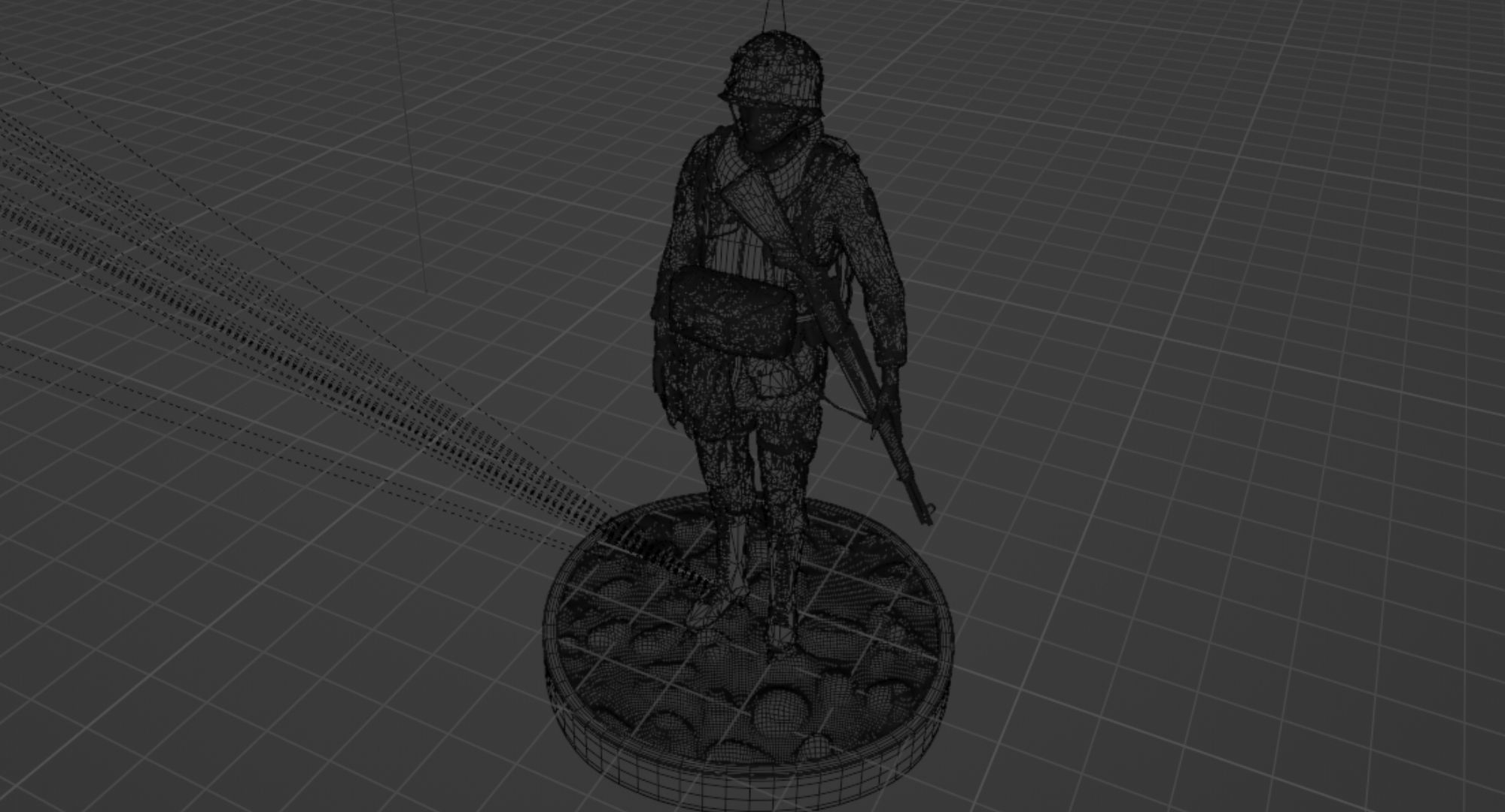 3D model World War 2 - US Paratrooper - Rigged VR / AR / low-poly ...