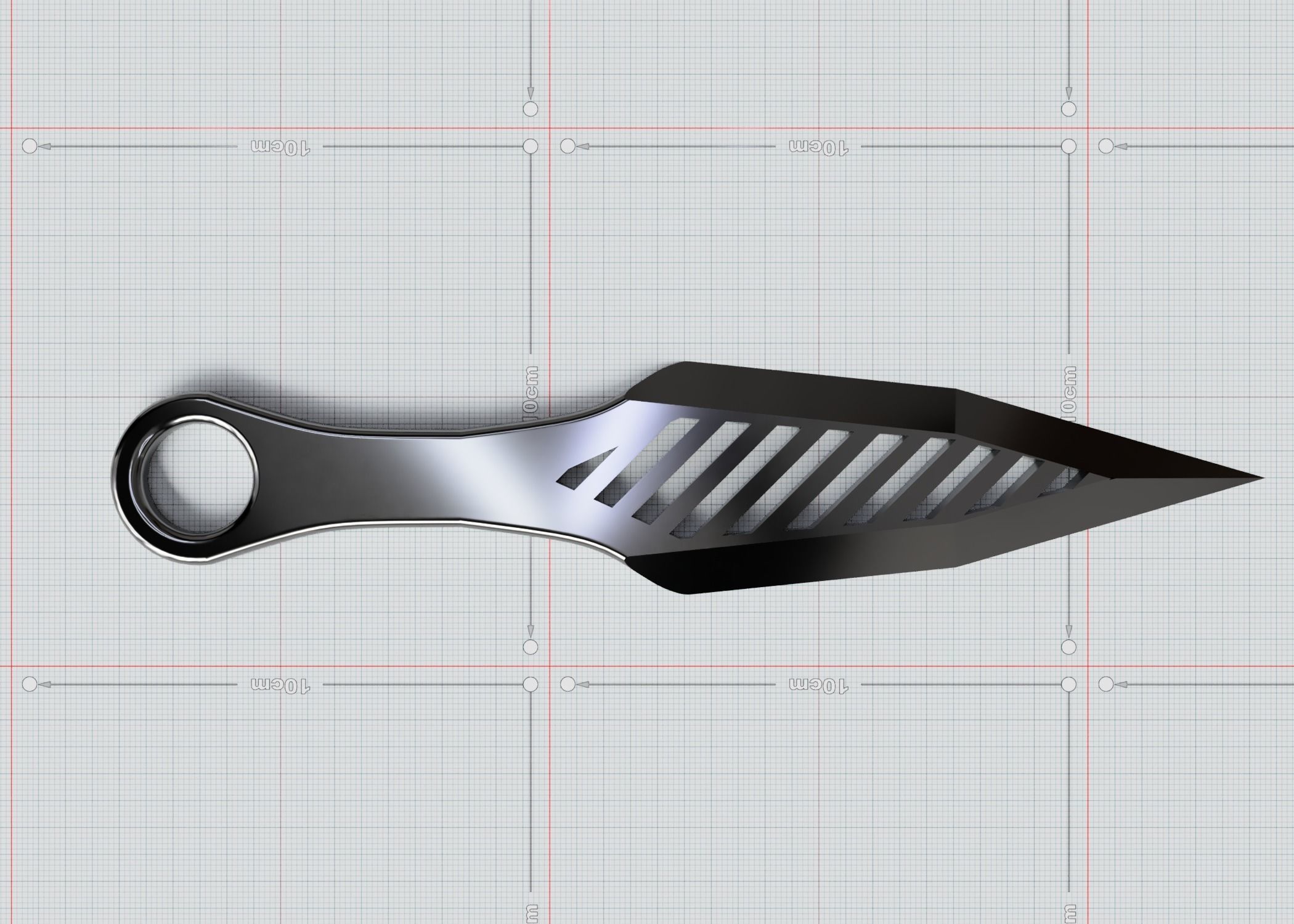 3D Printable Flat Kunai 3D model 3D printable | CGTrader