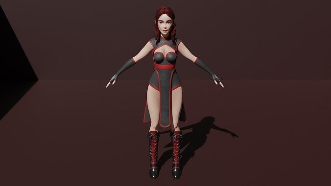 Character Female 3d Model Rigged Cgtrader